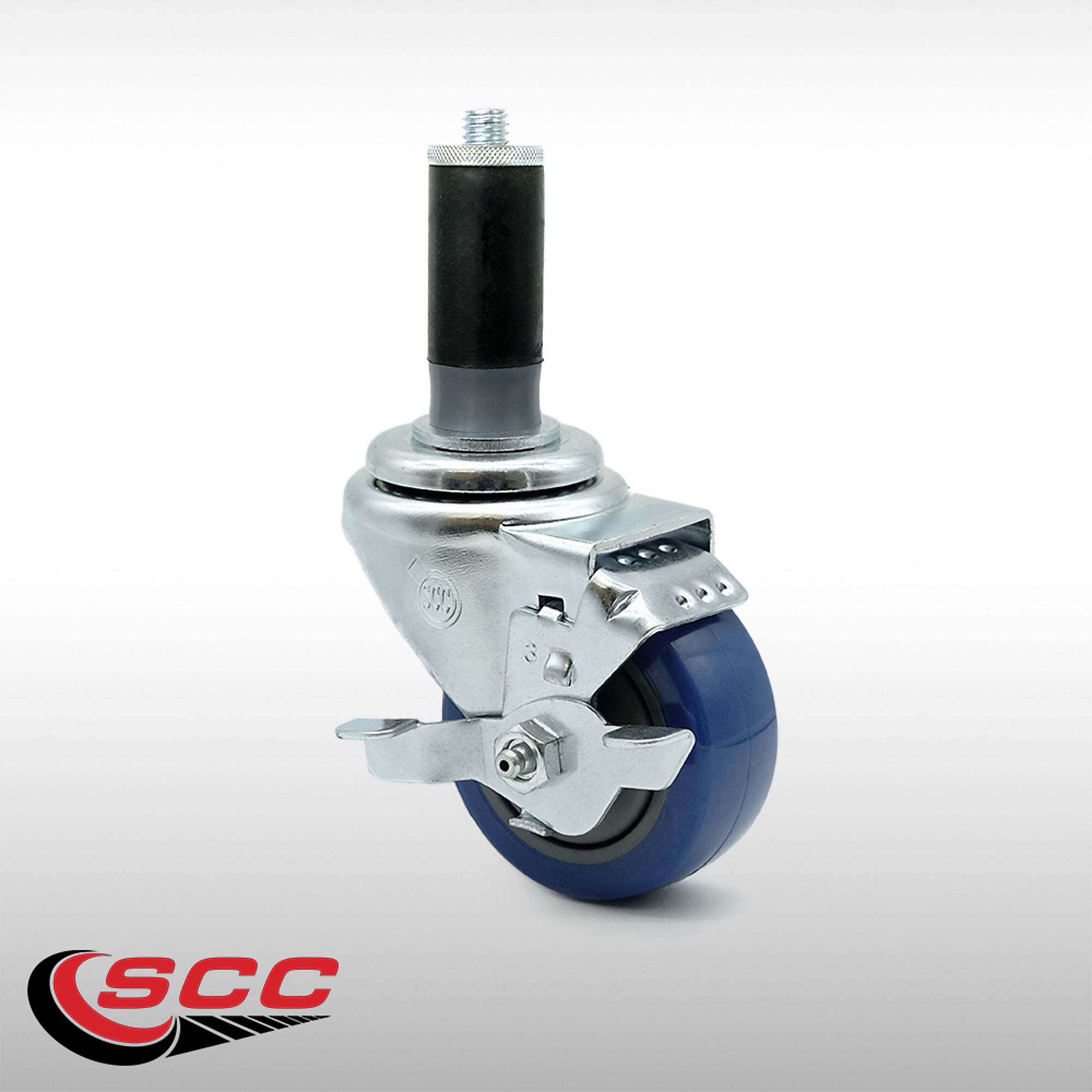Service Caster, 3in. x 1 1/4in. Stem Casters, Wheel Diameter 3 in ...