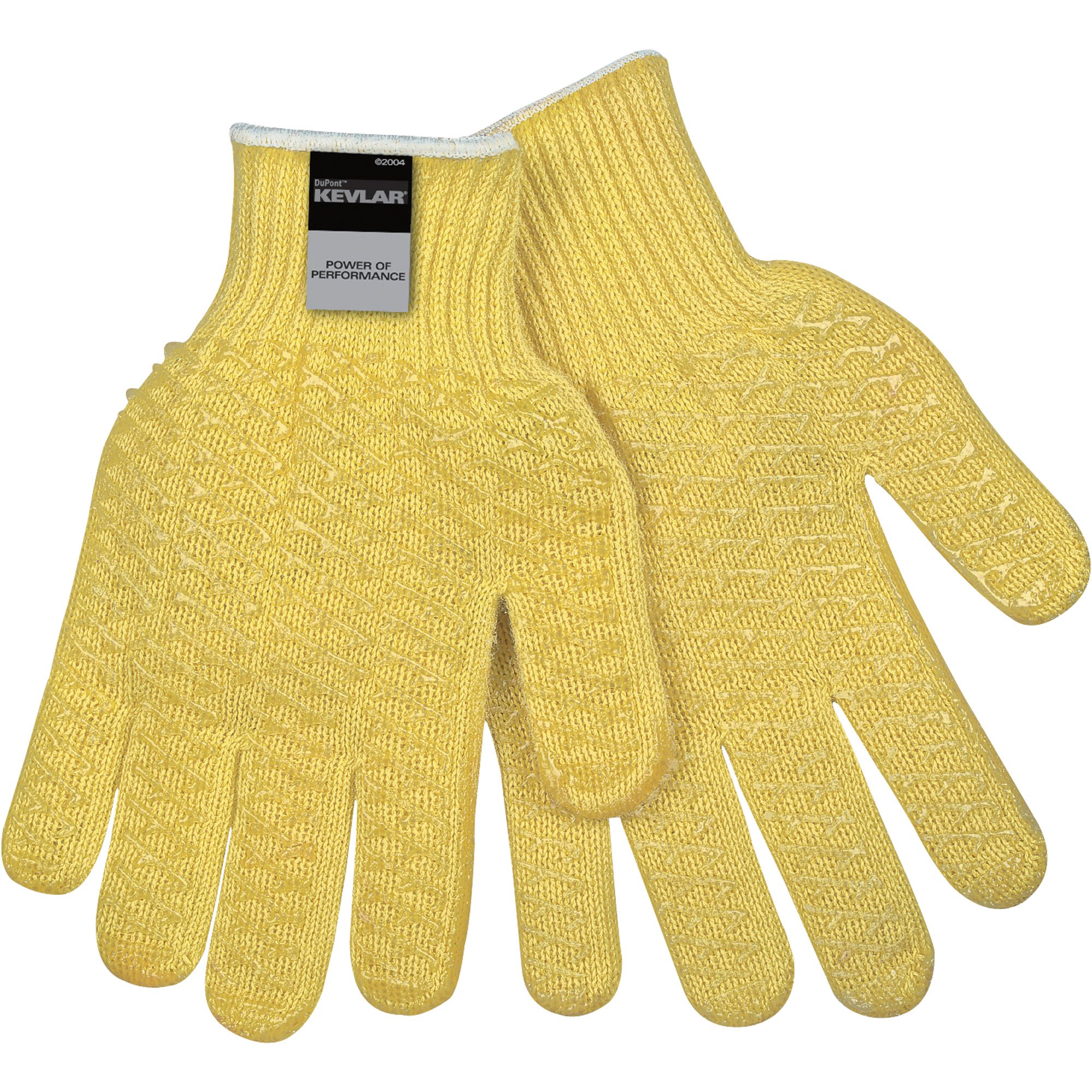 MCR Safety Kevlar® Knit Honey Grip Gloves — Medium, Model# C9370HM ...
