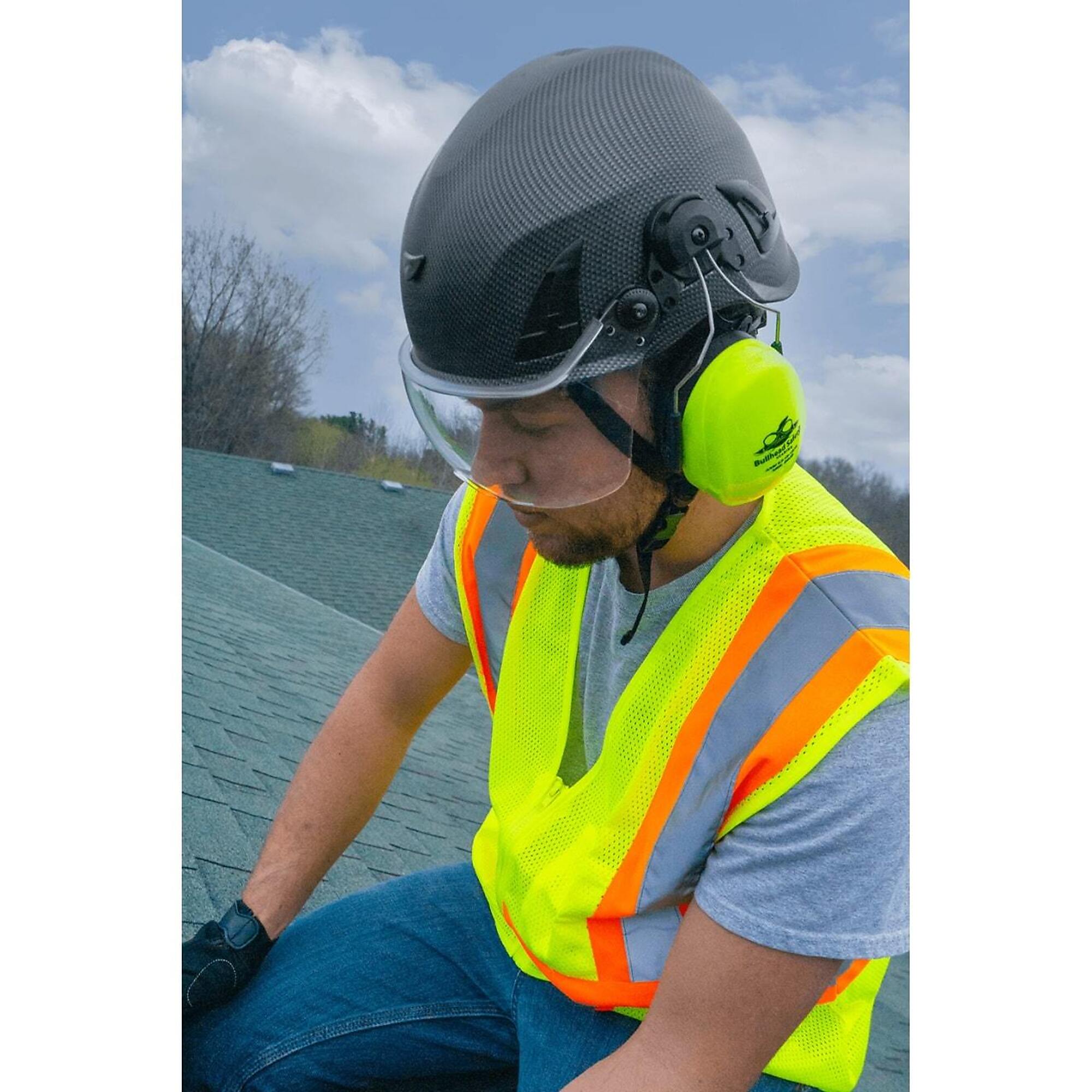 Bullhead Safety Climbing Helmet Clear Visor, One Size, Clear, Model# HH ...