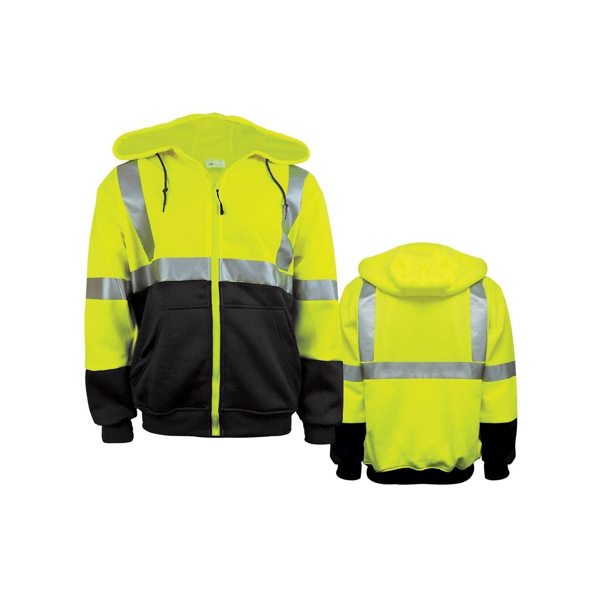 FrogWear, HV Yellow/Green, Class 3 Hooded Sweatshirt, Size 5XL, Model ...