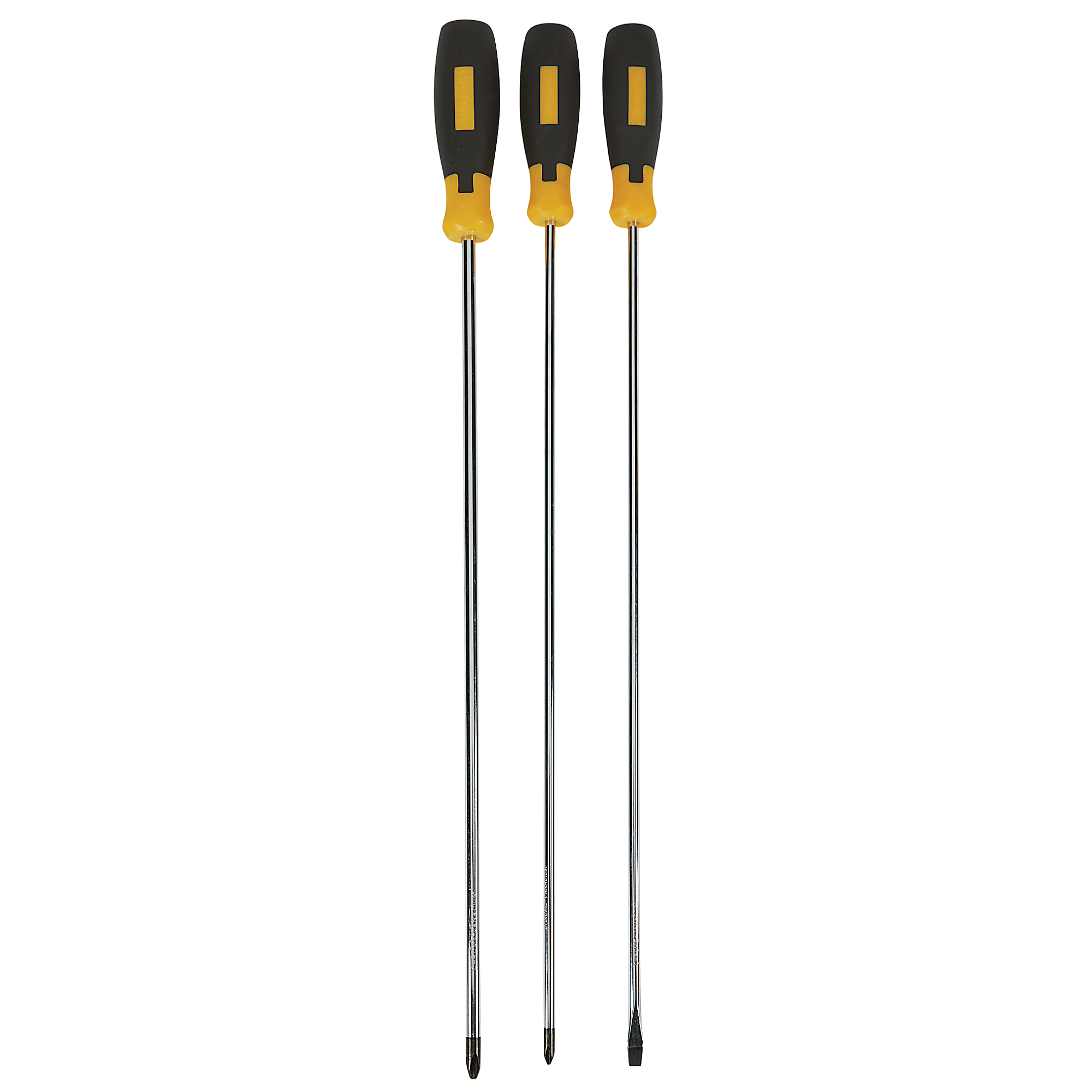 Klutch 3-Pc. Extra-Long Screwdriver Set | Northern Tool