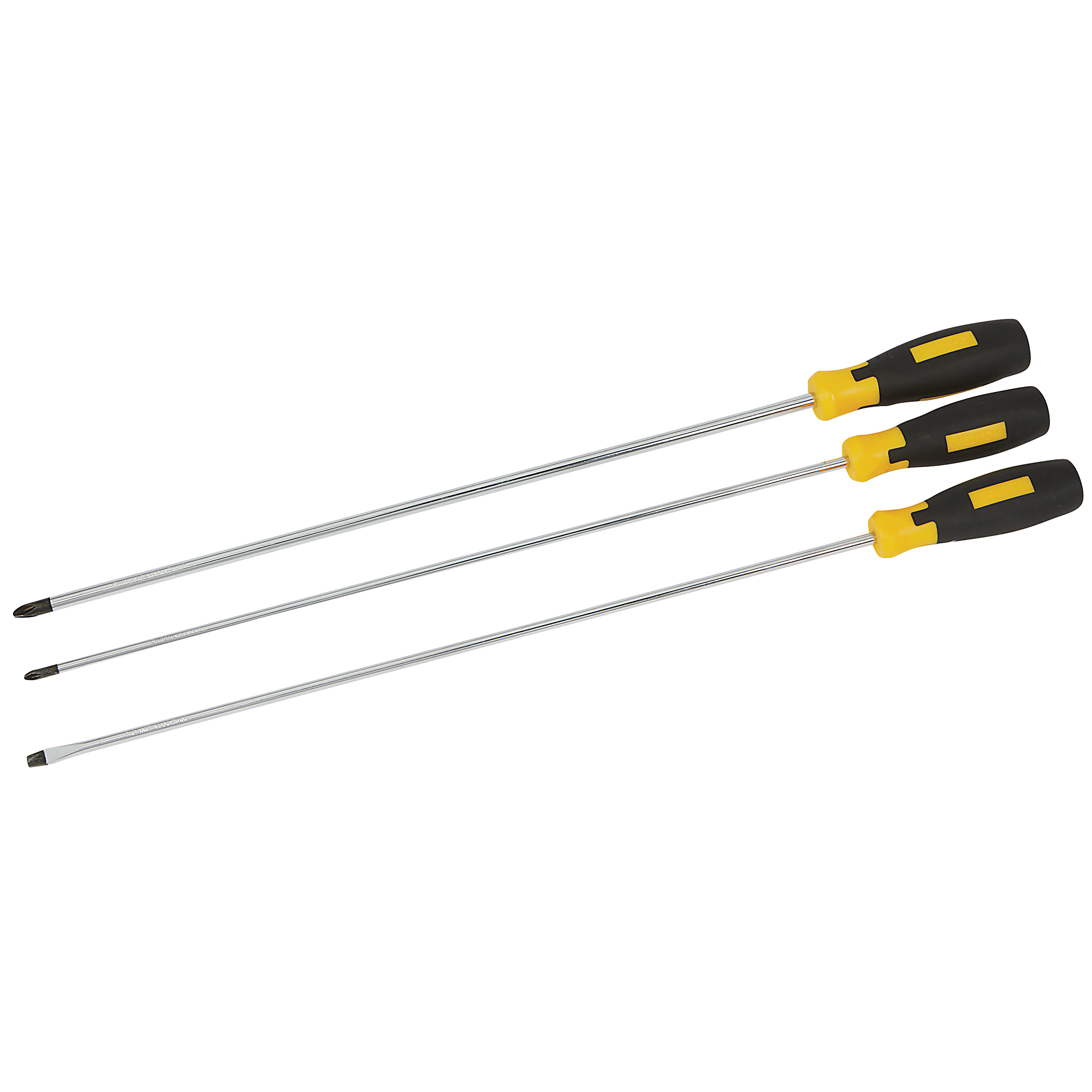 Klutch 3-Pc. Extra-Long Screwdriver Set | Northern Tool