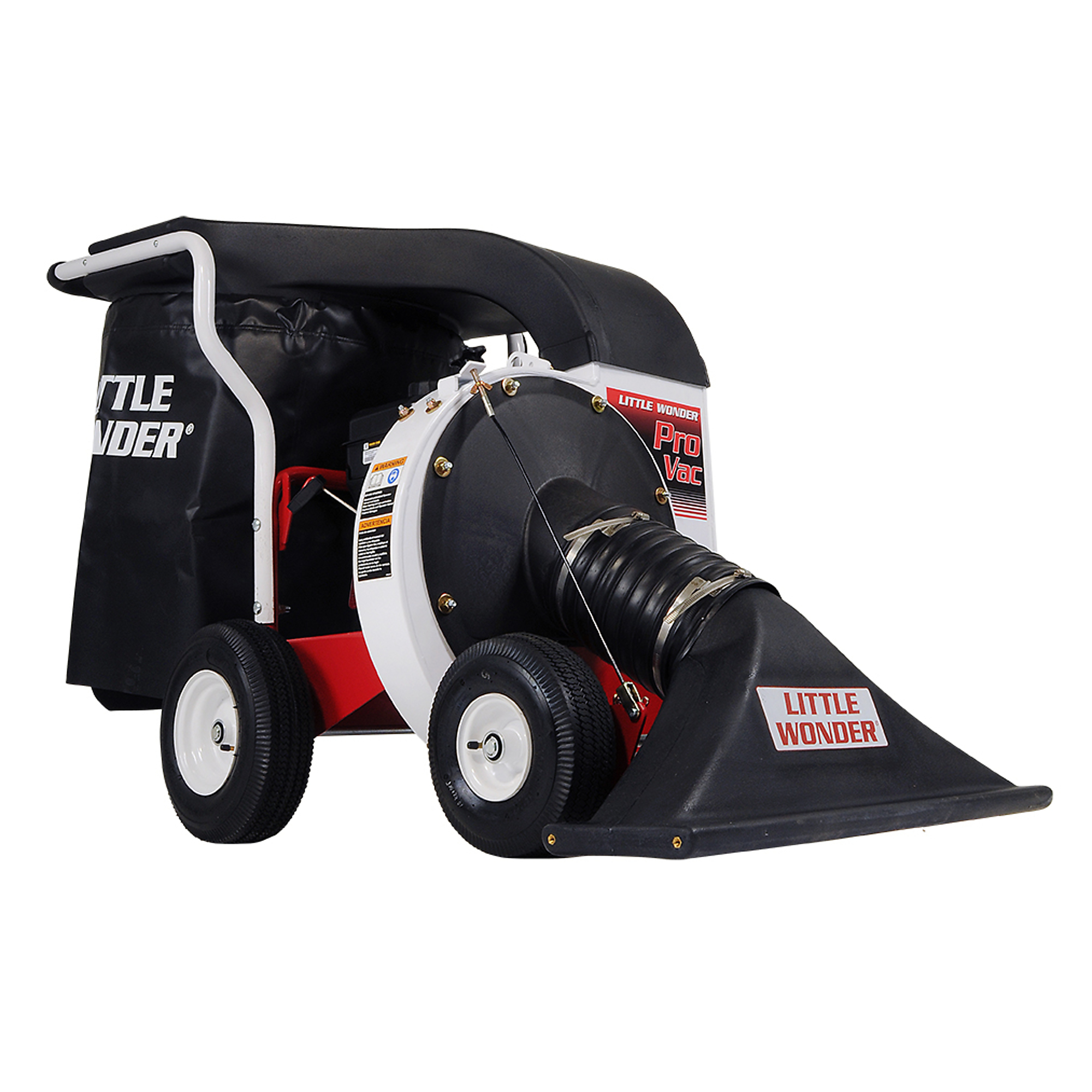 Little Wonder, Pro Vac Walk-Behind Leaf and Debris Vacuum, Working ...