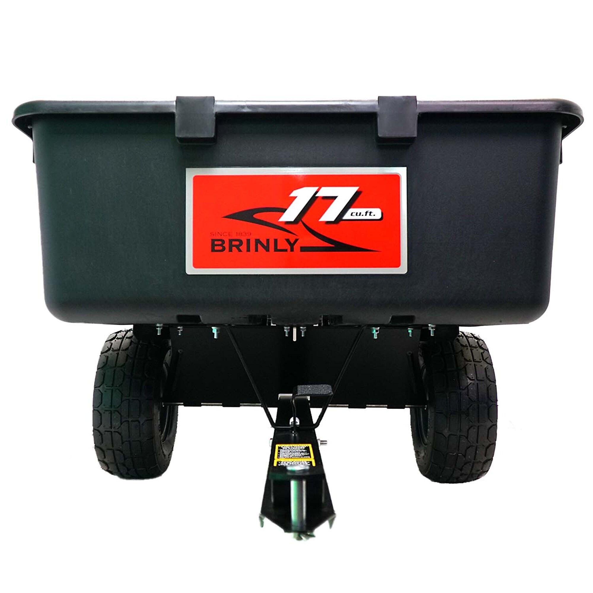 Brinly-Hardy, 17 Cu. Ft. Heavy Duty Poly Cart, Load Capacity 850 lb ...