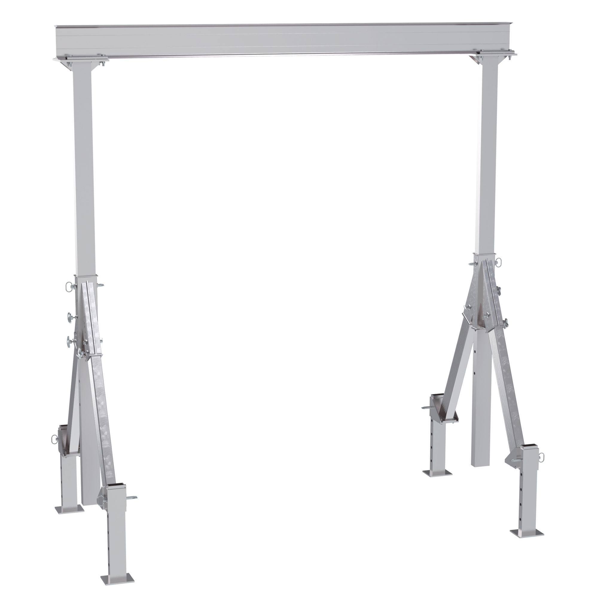 Vestil, Aluminum Adjustable Height Gantry with Leveling Legs, Load ...