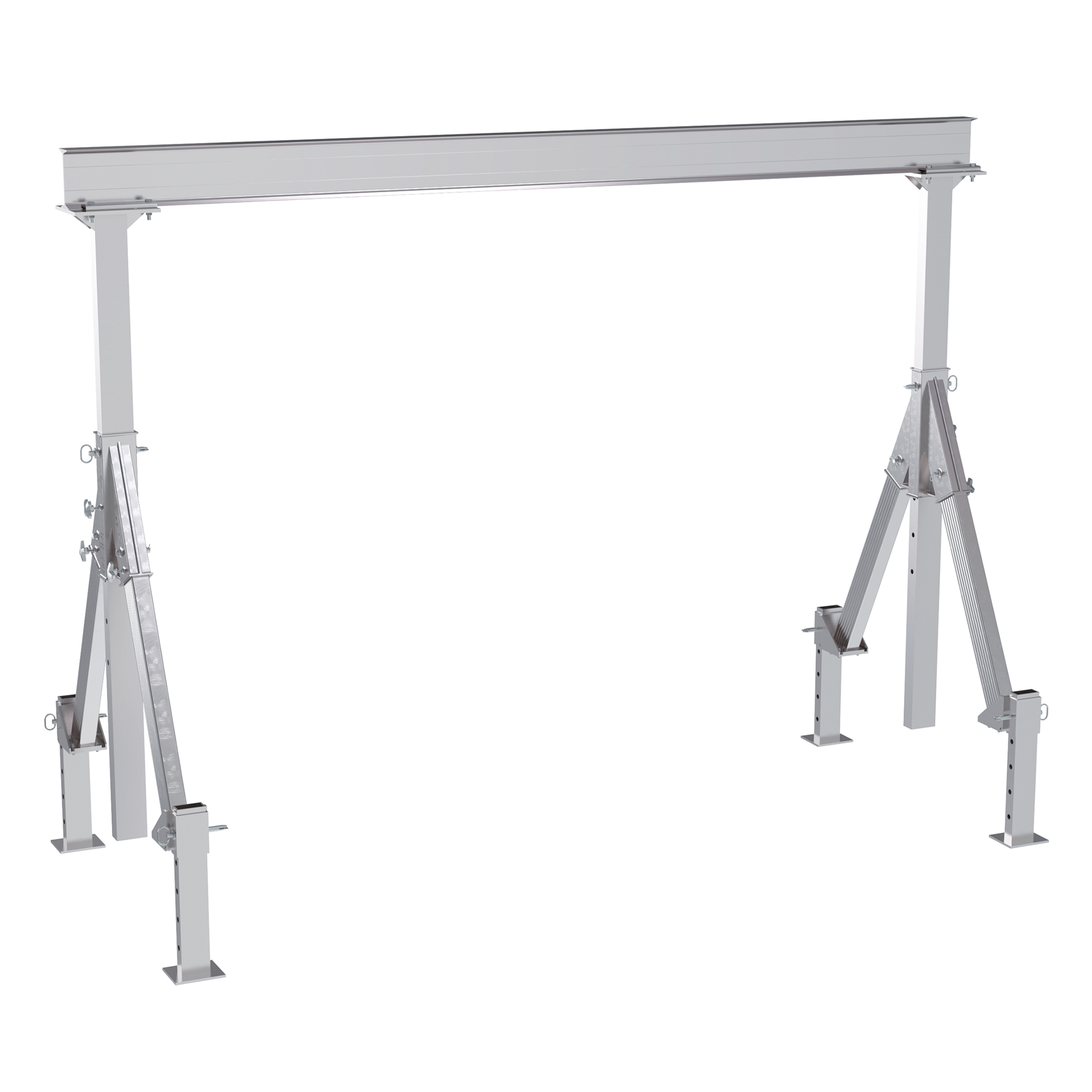 Vestil, Aluminum Adjustable Height Gantry with Leveling Legs, Load ...