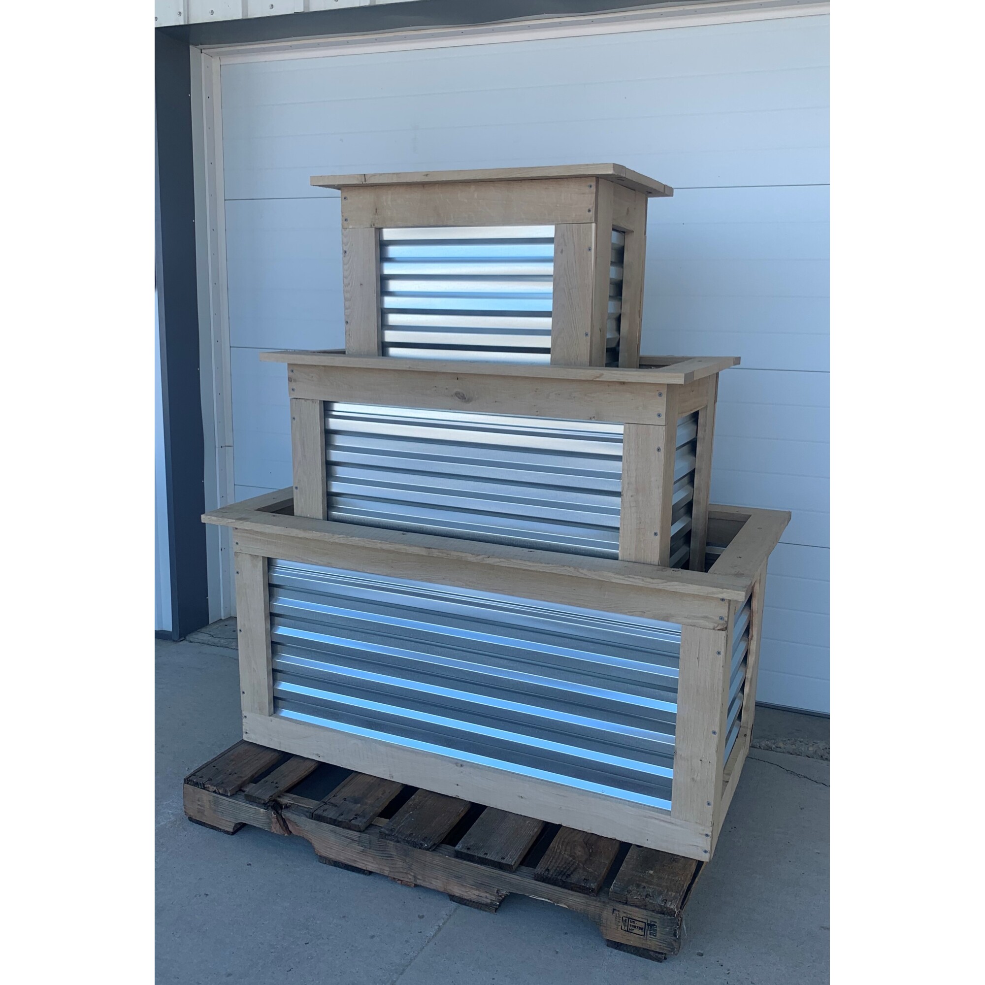 Yard Tuff, Amish Made Raised Garden Bed 3 pc Set, Container Length 44. ...