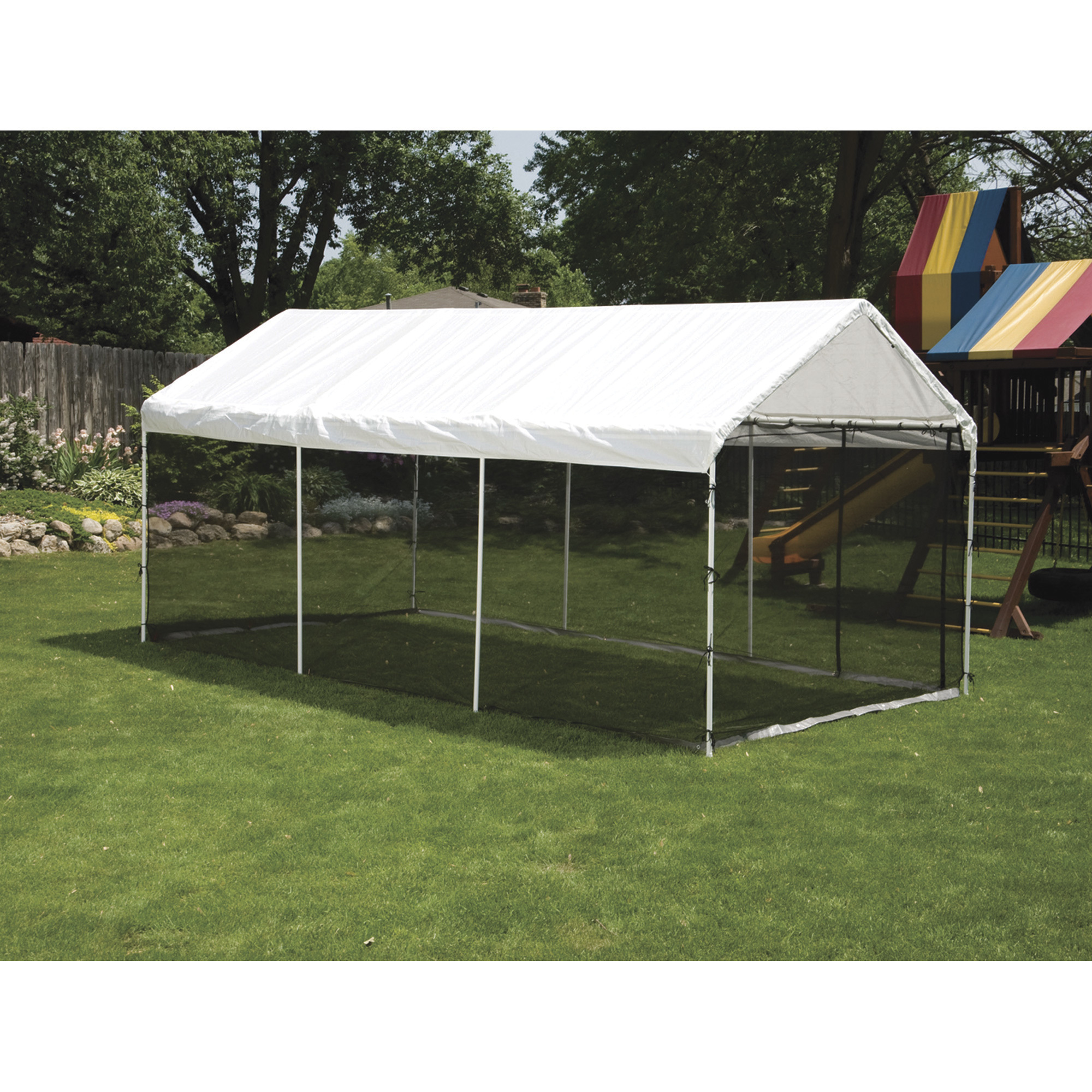 ShelterLogic Screen House Kit for Max AP 20ft. x 10ft. Outdoor Canopy ...
