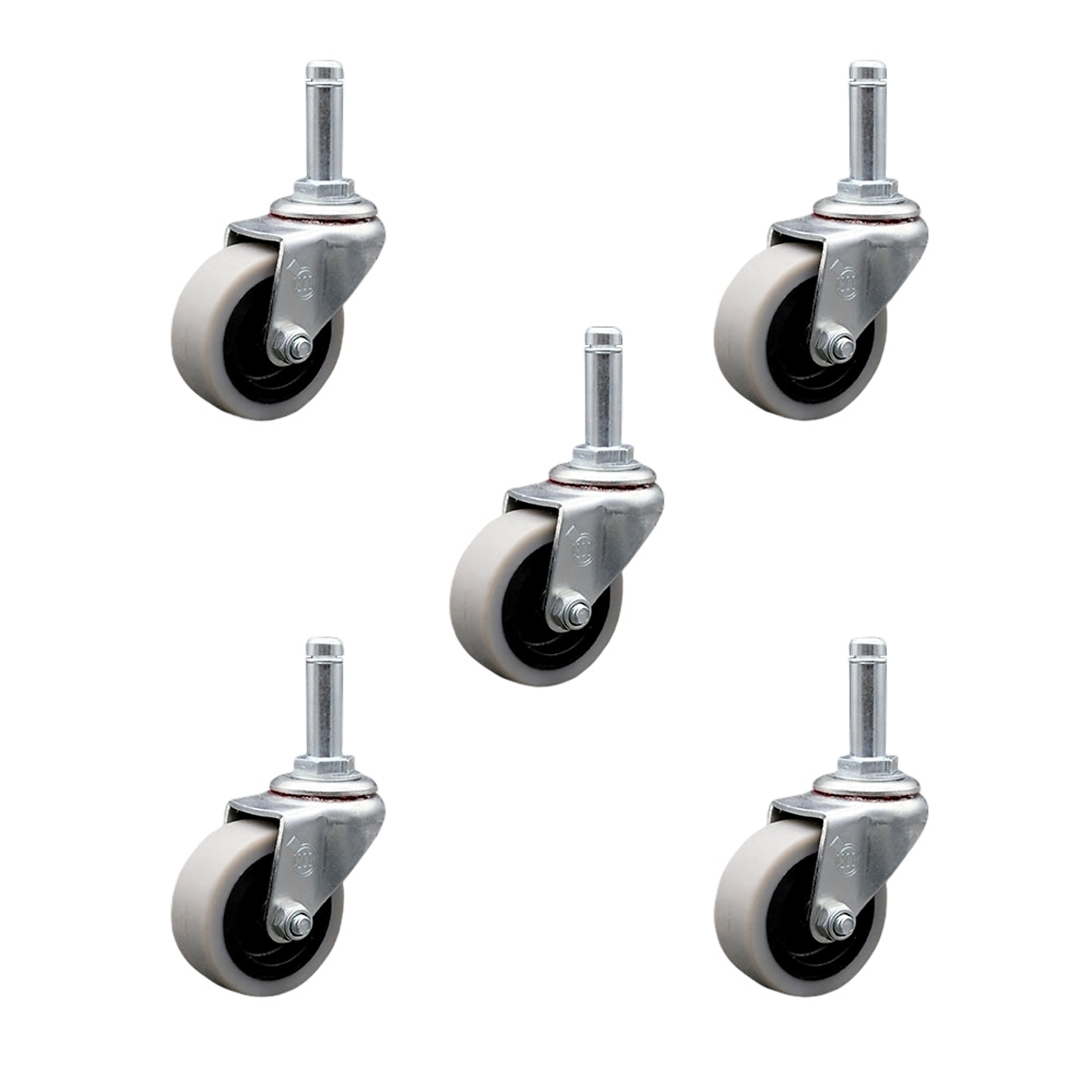 Service Caster, 2in. Stem Casters, Wheel Diameter 2 in, Caster Type ...