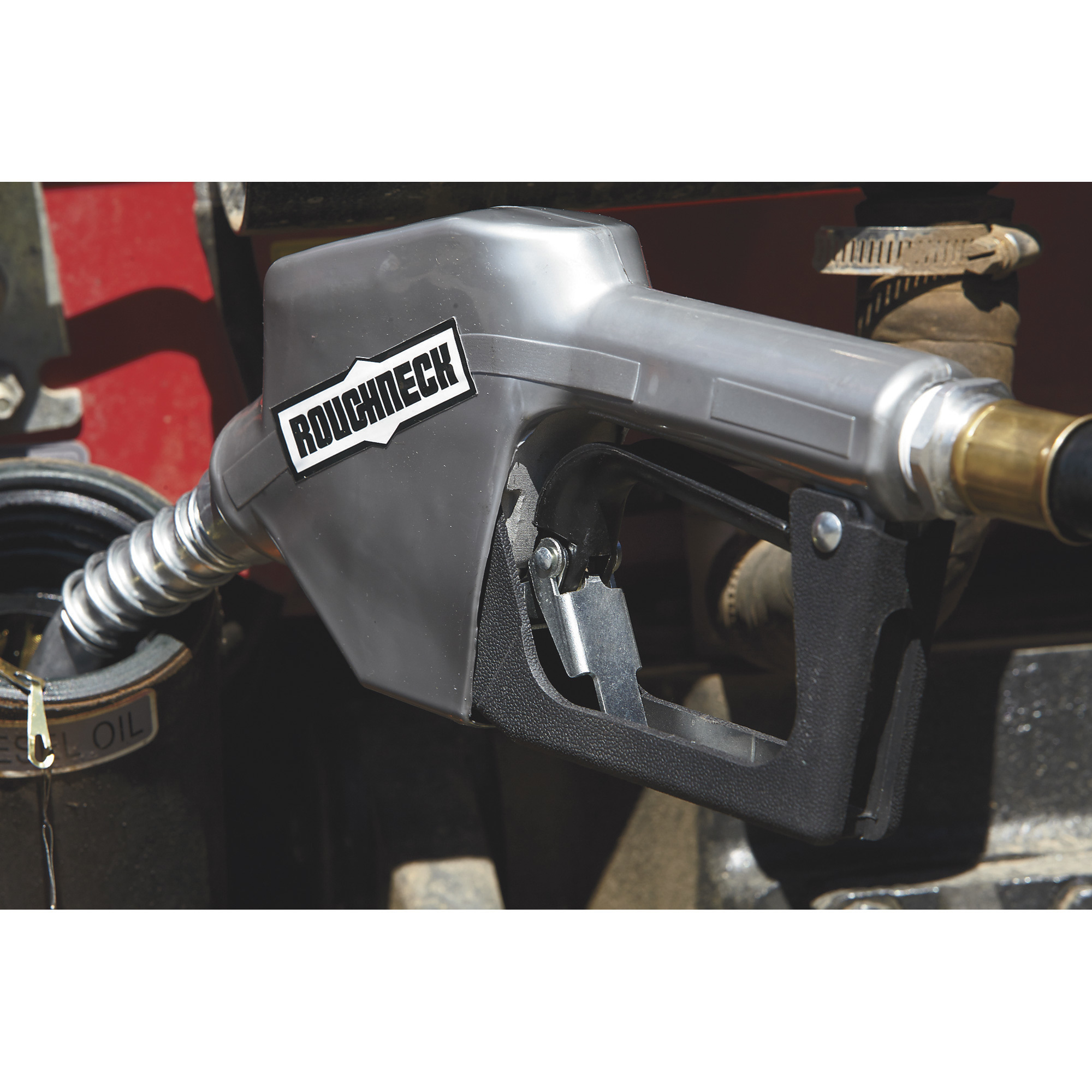 Roughneck Automatic Shut-Off Fuel Nozzle, 3/4in. Inlet Port, 13/16 O.D ...