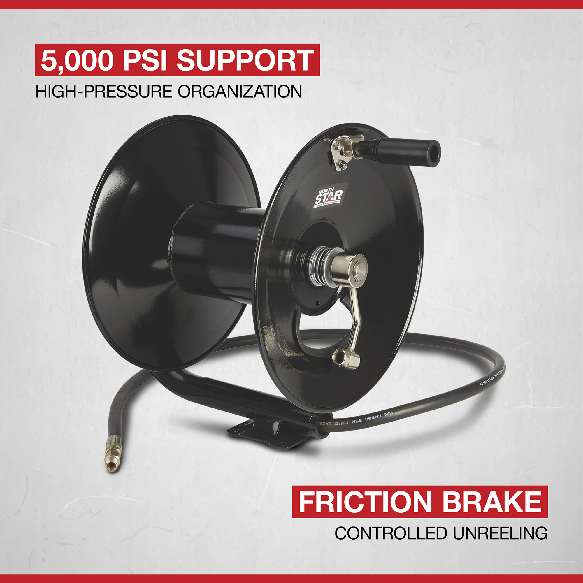 NorthStar High Pressure Hose Reel 5000 PSI 150ft. Capacity Northern Tool