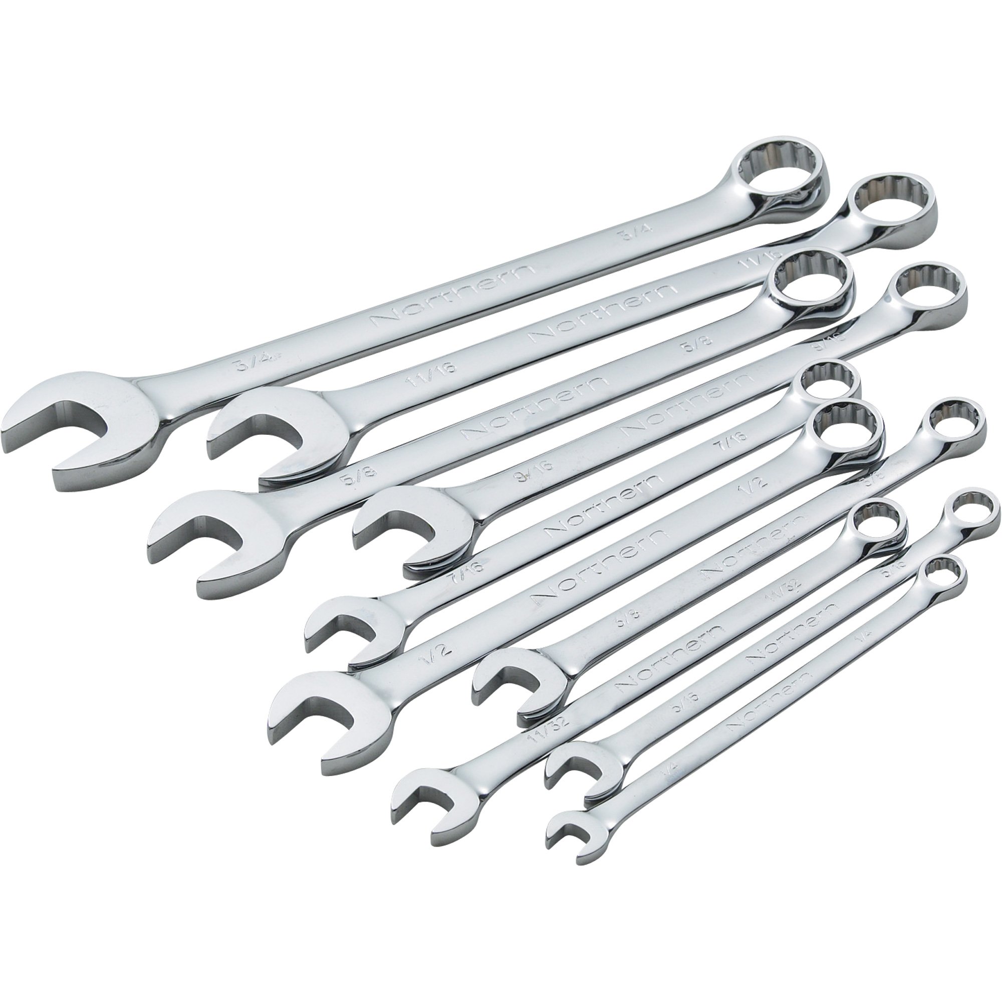 Northern Industrial Wrenches — 10-Pc. SAE Set | Northern Tool