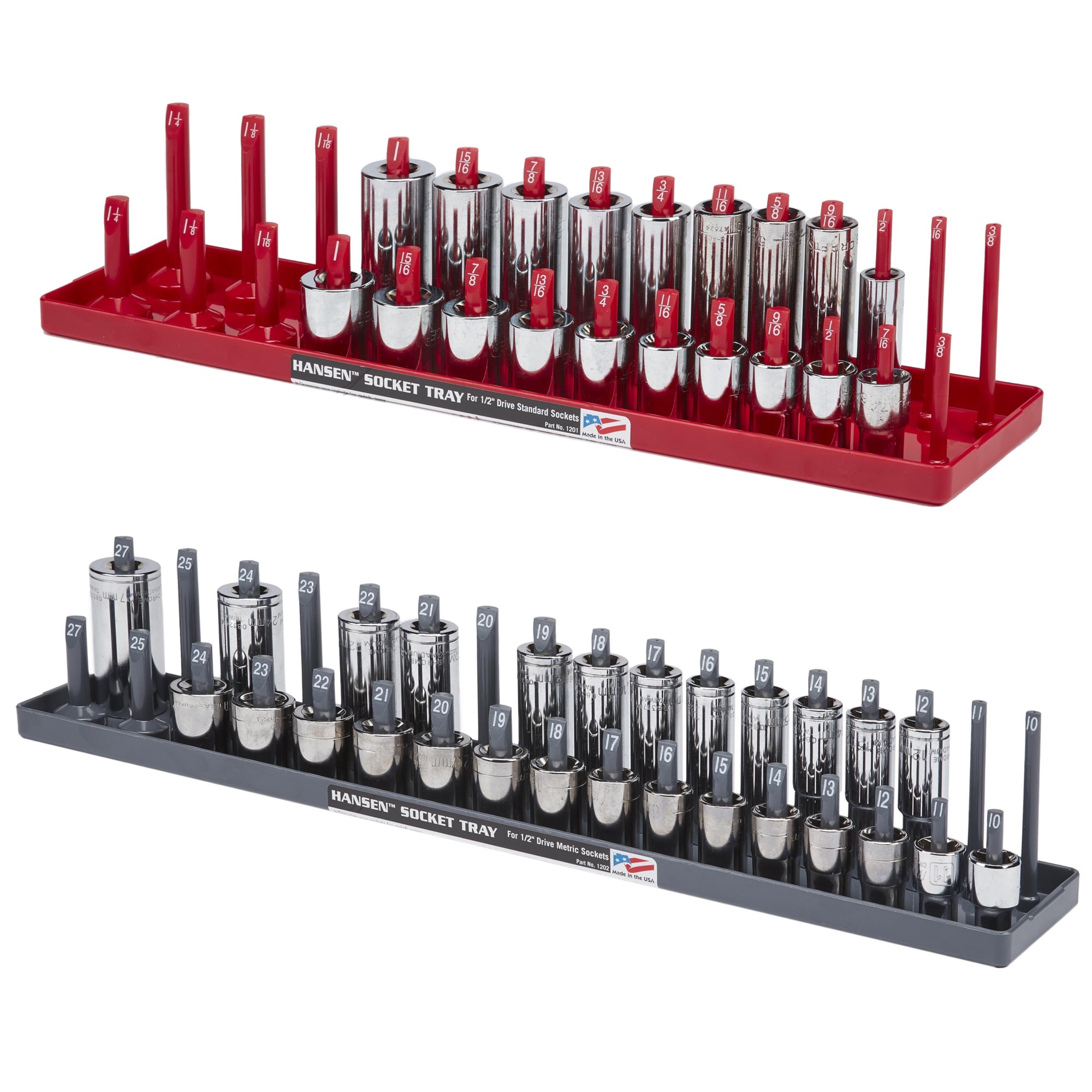 Hansen Global Socket Trays — 1/2in. Drive, 2-Pc. Set | Northern Tool