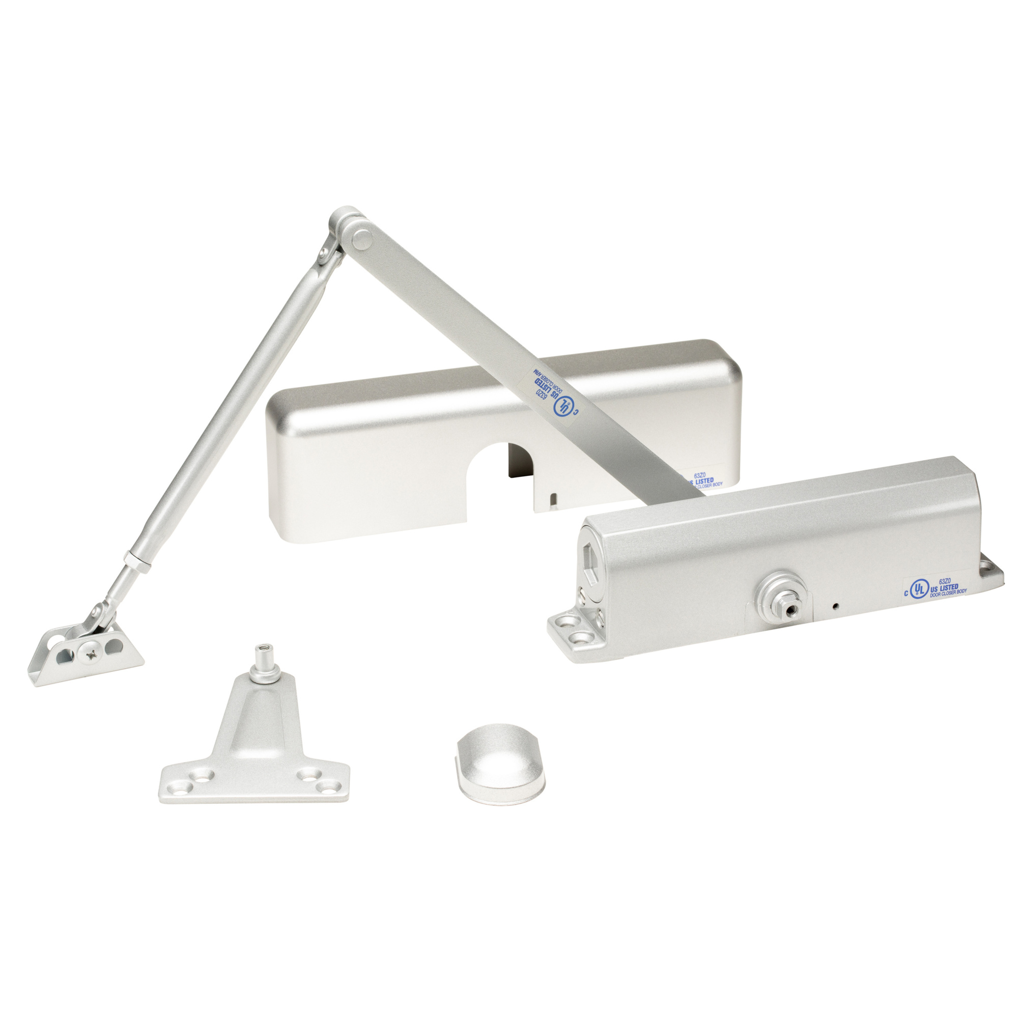 Global Door Controls, Grade 1 Door Closer With Adjustable Spring ...
