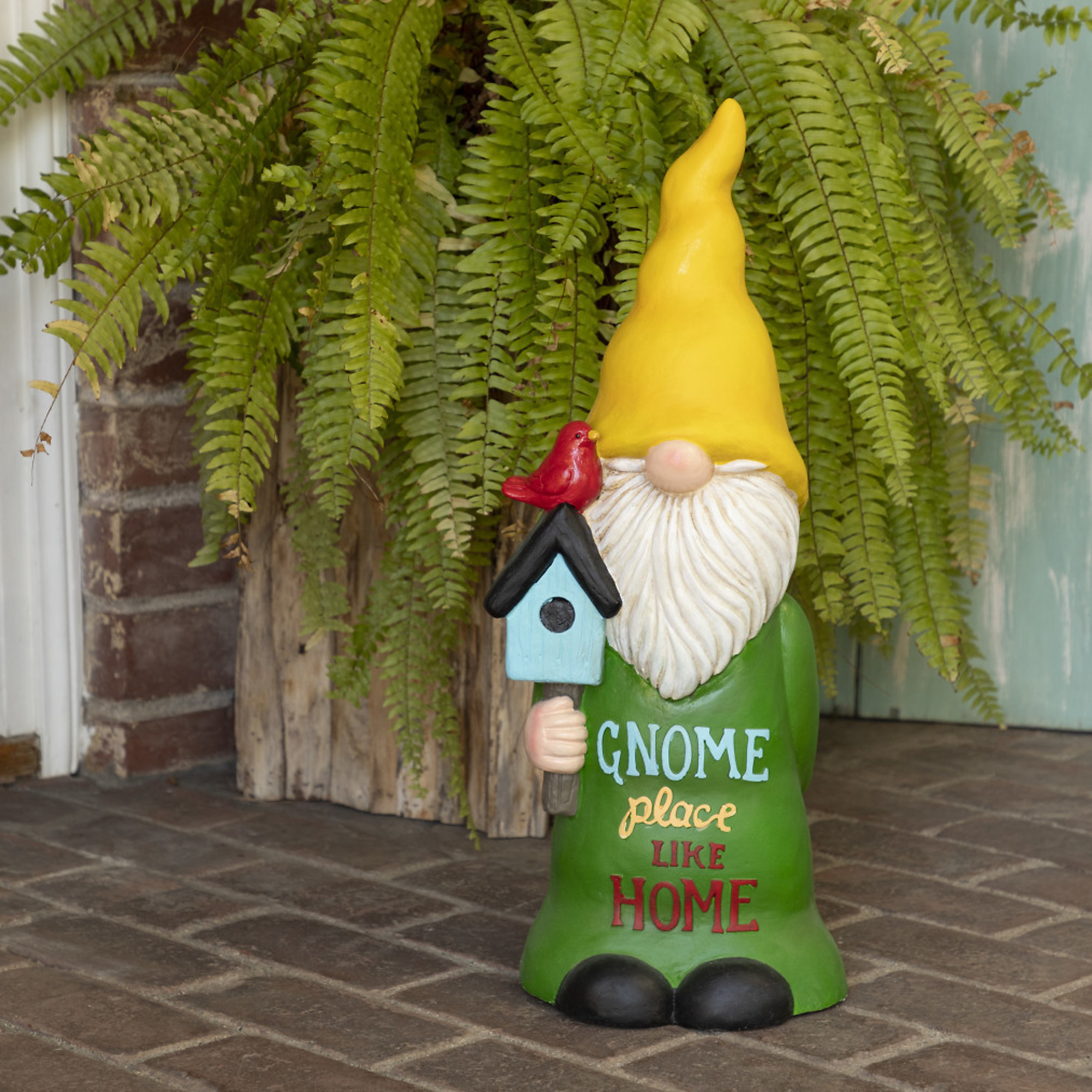 Alpine Corporation, \"Gnome Place Like Home\" Garden Gnome Statue ...