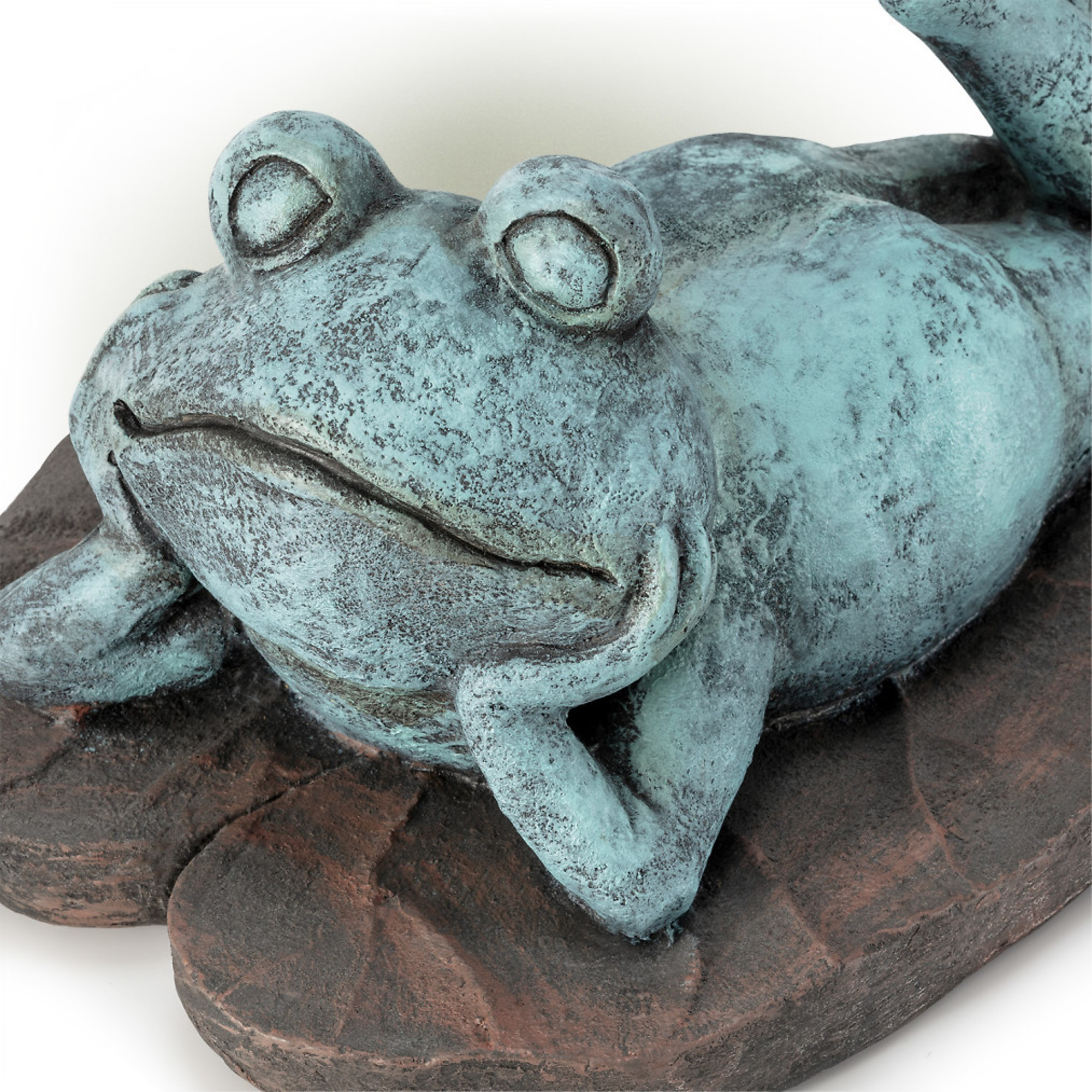 Alpine Corporation, Frog Laying Down Statue, Model# ZEN718 | Northern Tool