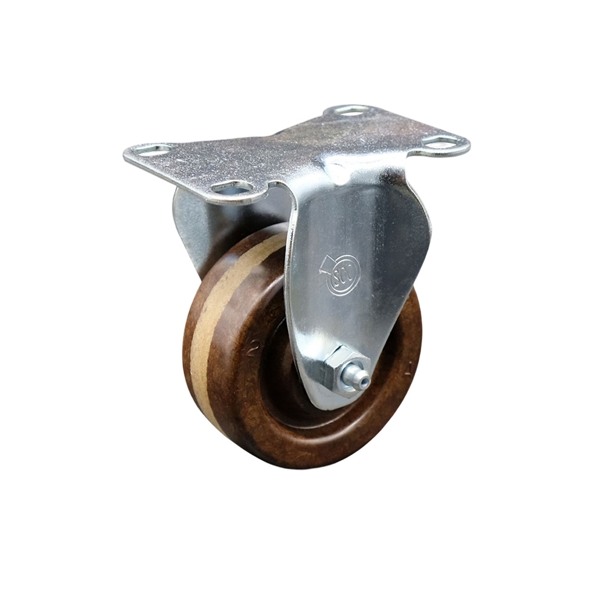 Service Caster, 3in. x 1 1/4in. Plate Caster, Wheel Diameter 3 in ...