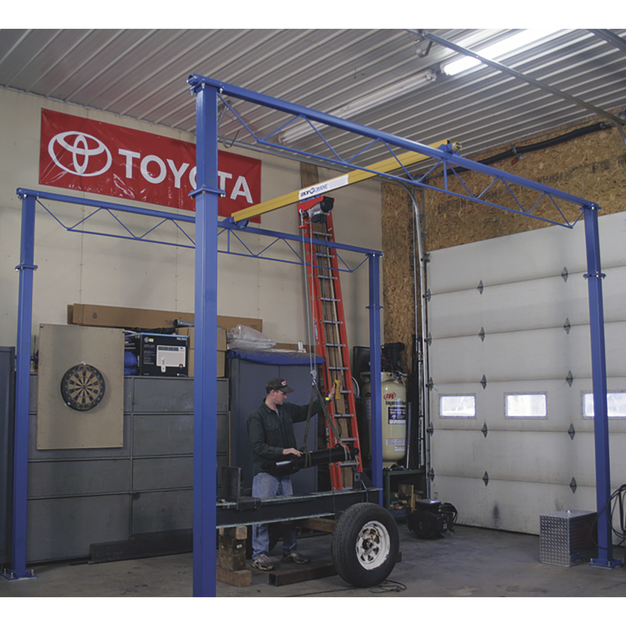 Gorbel 2000-Lb. Overhead Shop Bridge Crane, 8ft.L x 15ft.W x 10ft.H ...