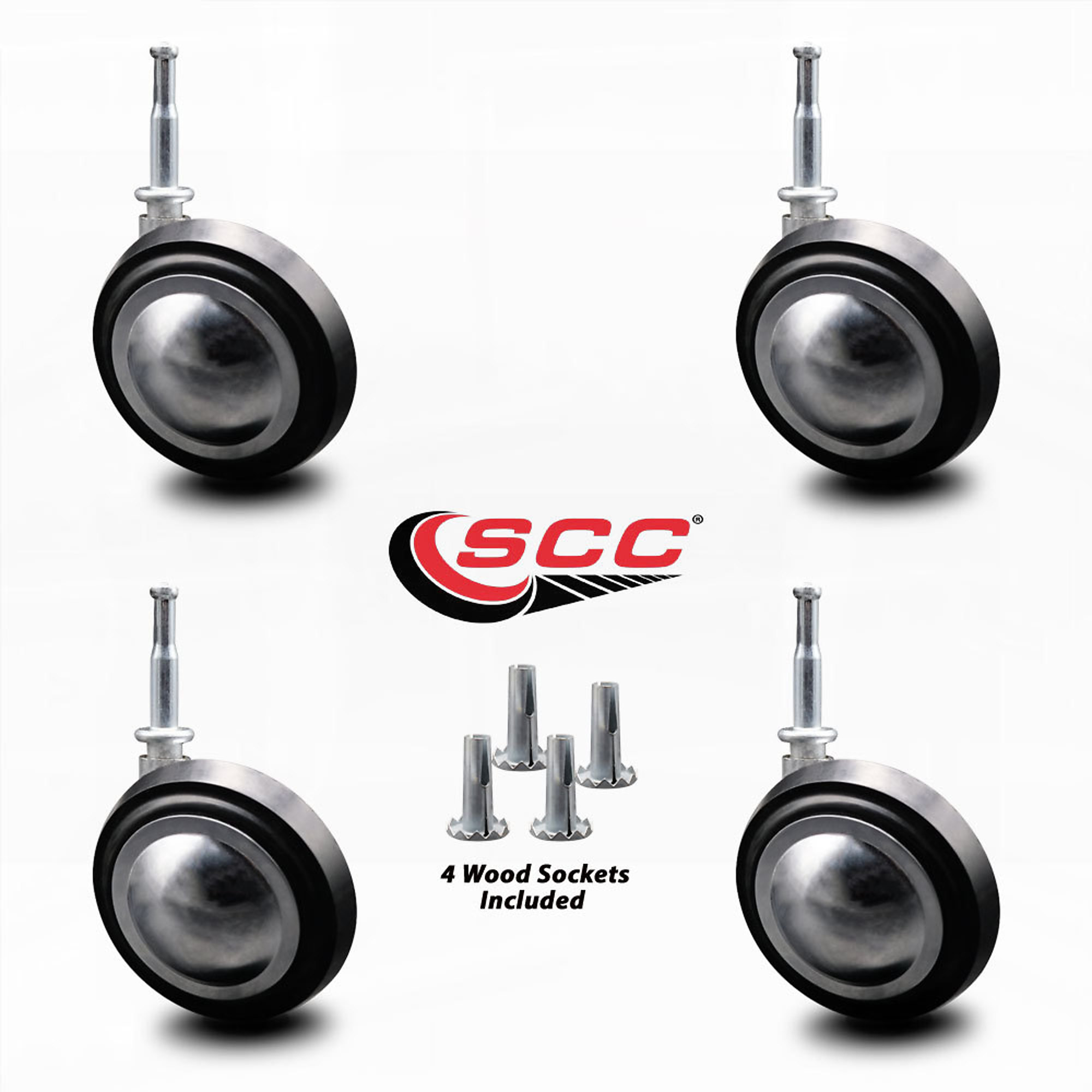 Service Caster, 3in. Stem Casters, Wheel Diameter 3 in, Caster Type ...