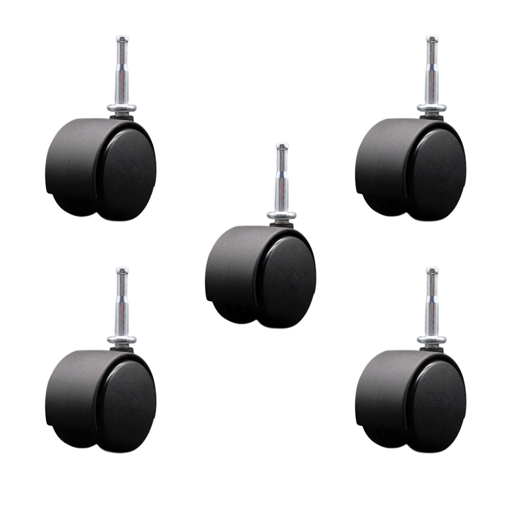 Service Caster, 2 3/8in. Stem Casters, Caster Type Swivel, Package (qty ...