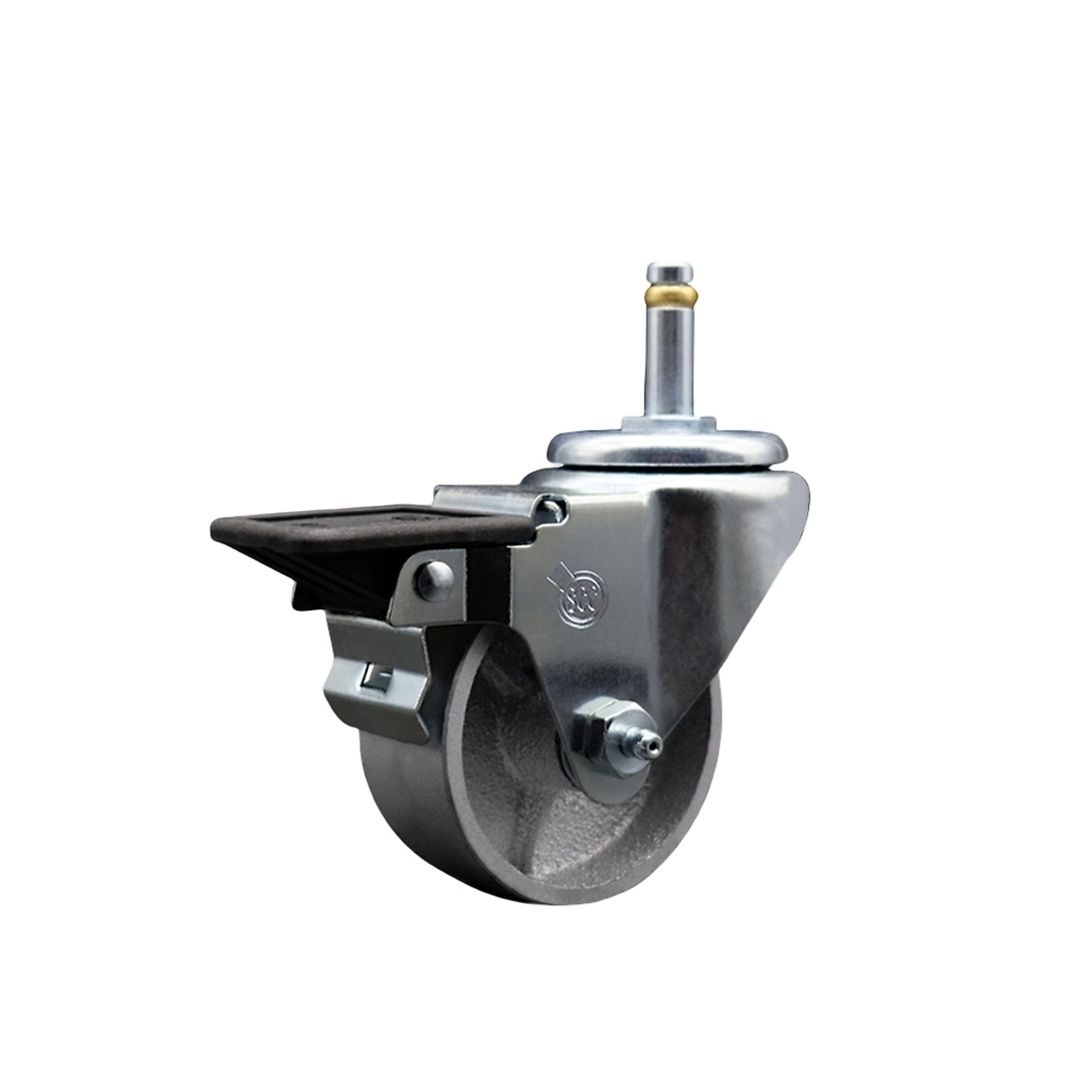 Service Caster, 3in. x 1 1/4in. Stem Caster, Wheel Diameter 3 in ...