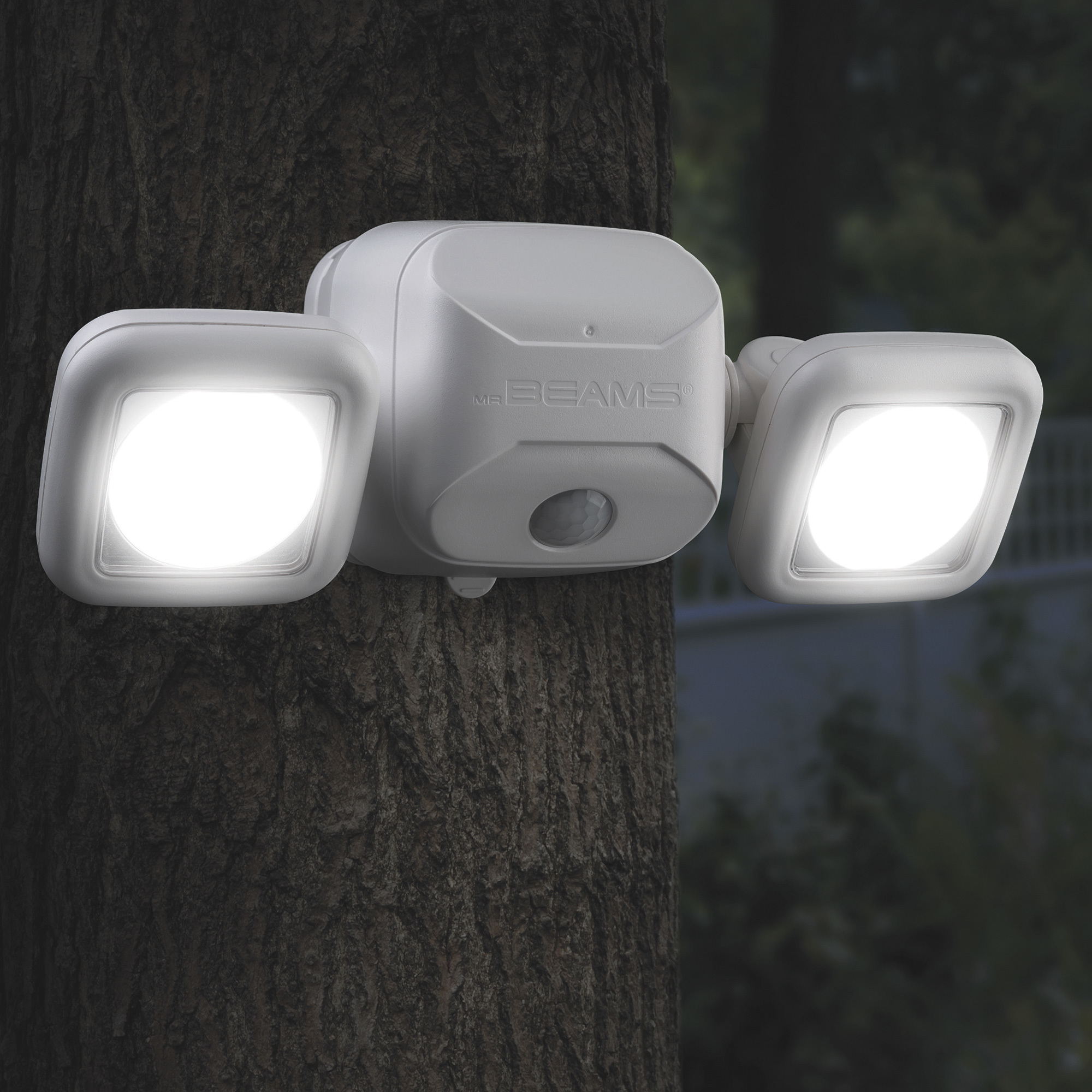 Mr. Beams Wireless Dual Head Motion Sensor Security LED Spotlight — 500 ...