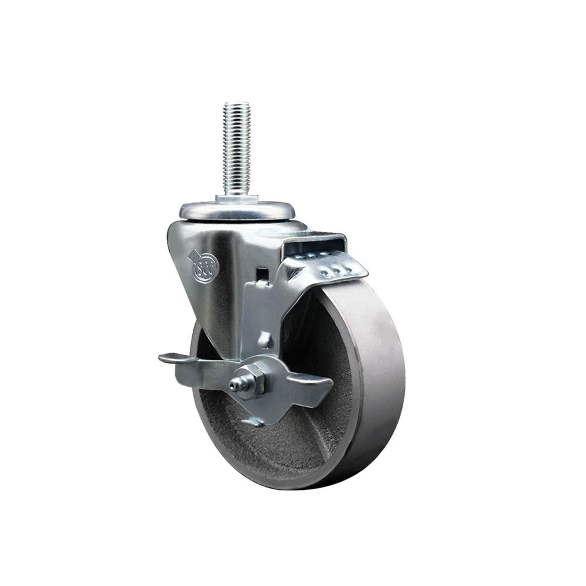 Service Caster, 4in. x 1 1/4in. Stem Caster, Wheel Diameter 4 in ...