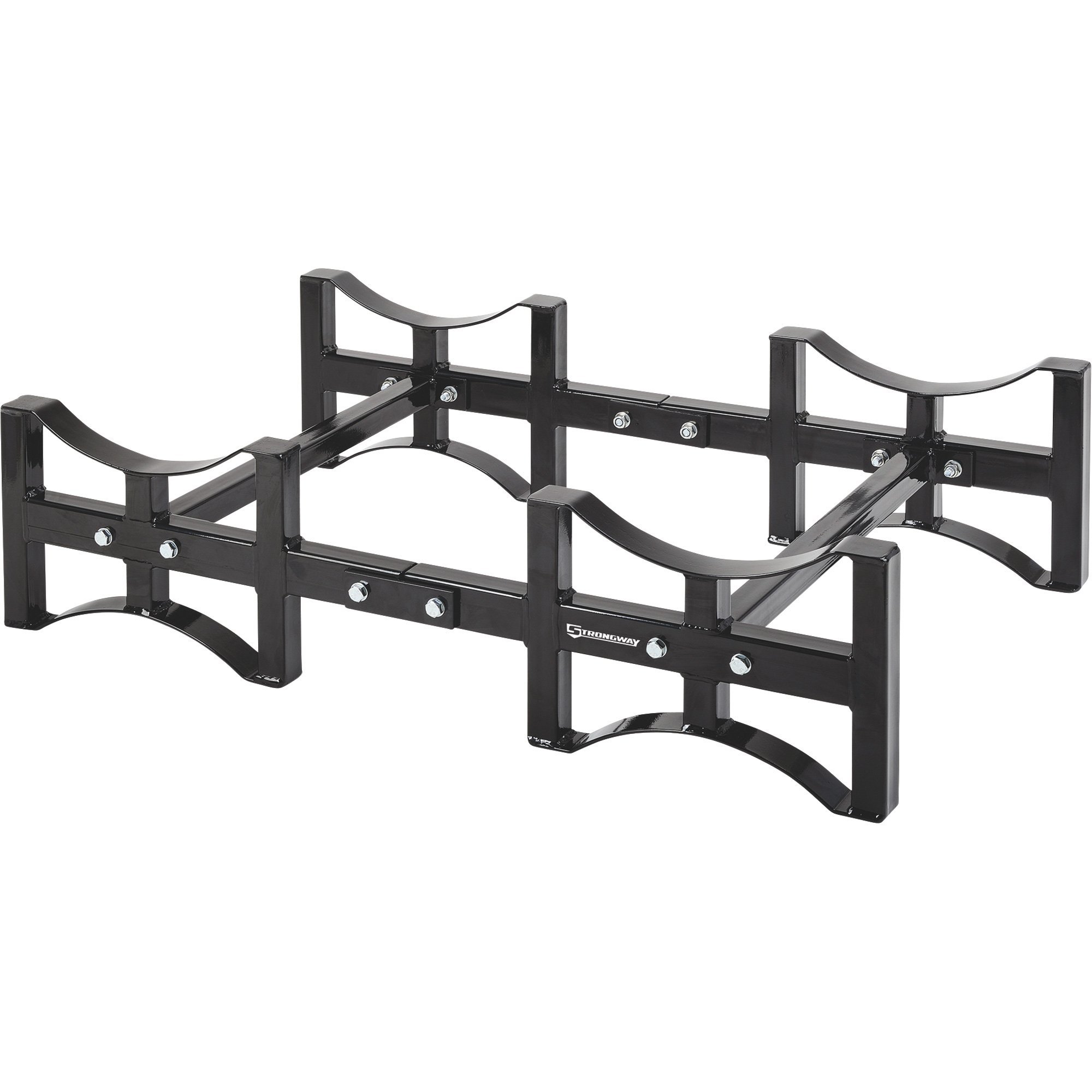 Strongway Heavy-Duty Stackable Drum Rack — Holds 2 Drums, 2000-Lb ...