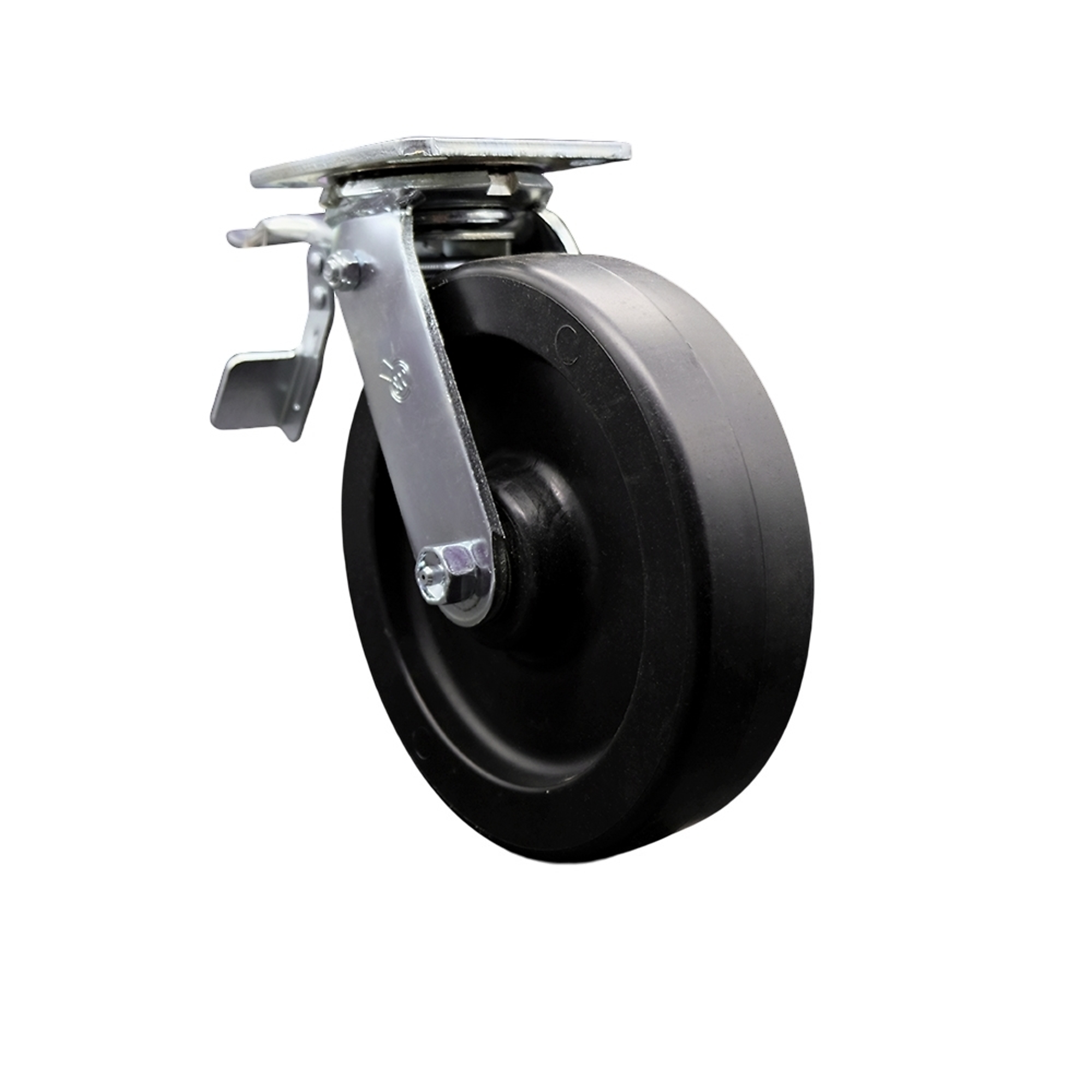 Service Caster, 8in. x 2in. Plate Caster, Wheel Diameter 8 in, Caster ...