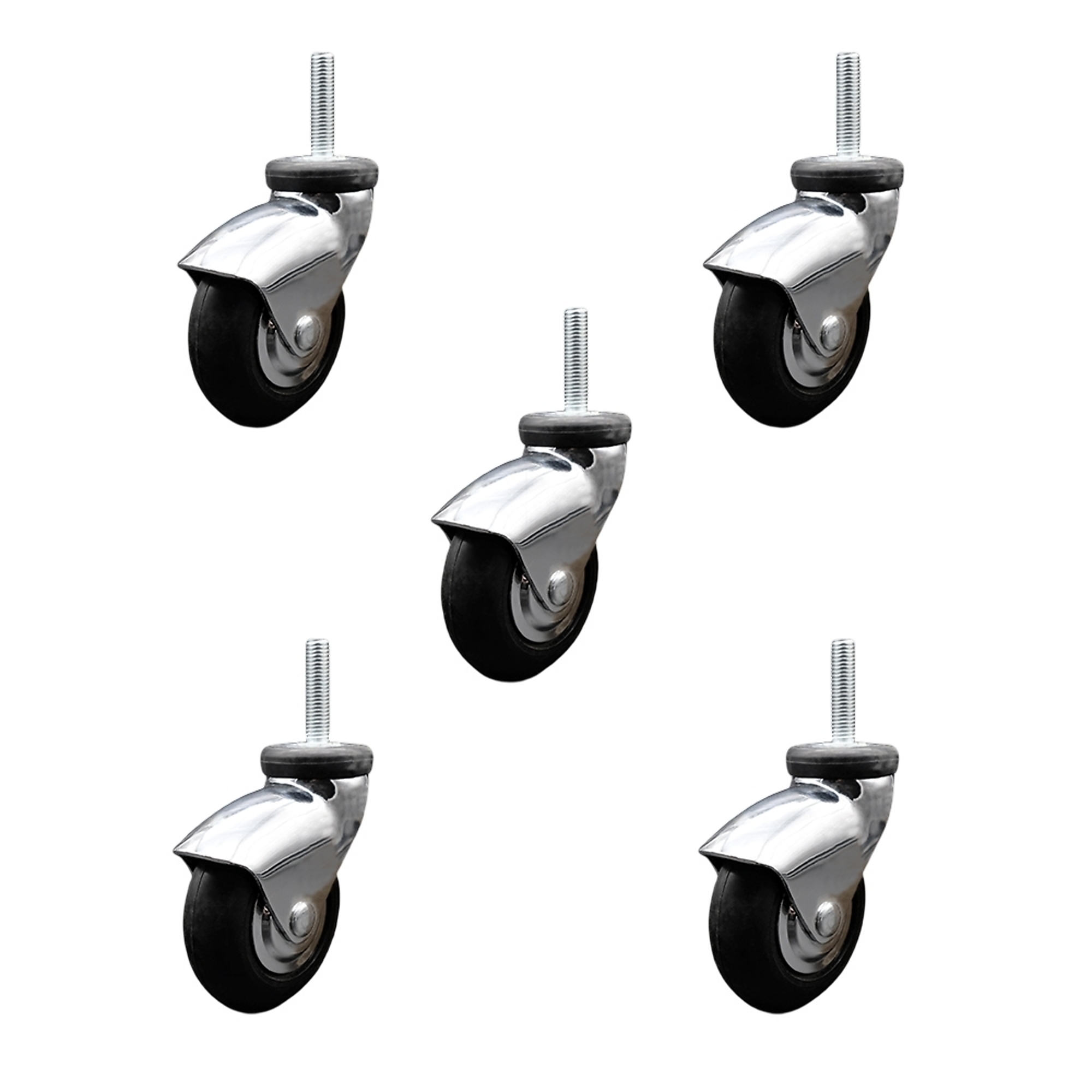 Service Caster, 3in. x 15/16in. Stem Casters, Wheel Diameter 3 in ...