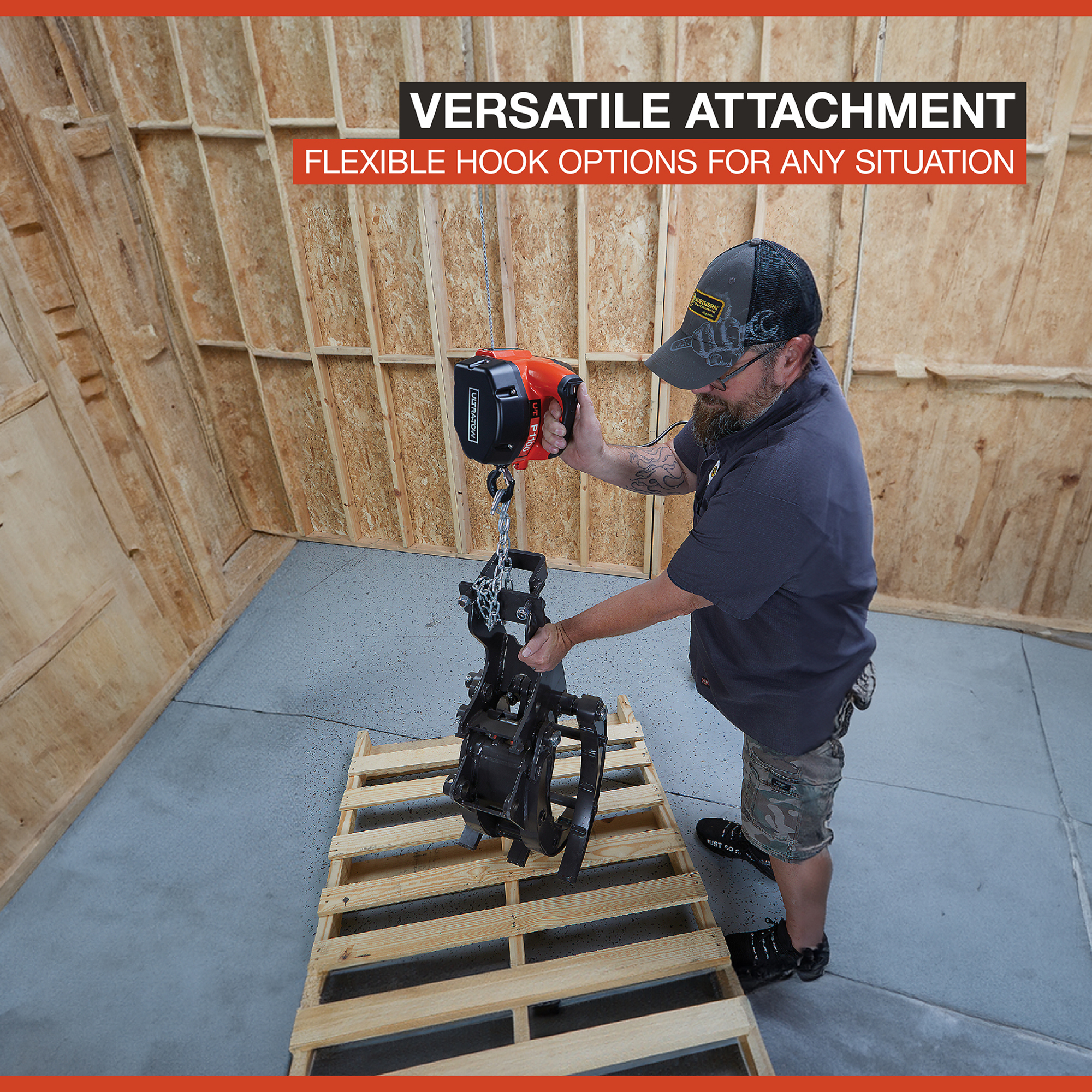 Ultra-Tow Portable Electric Winch, 120V, 1100-Lb. Horizontal and ...