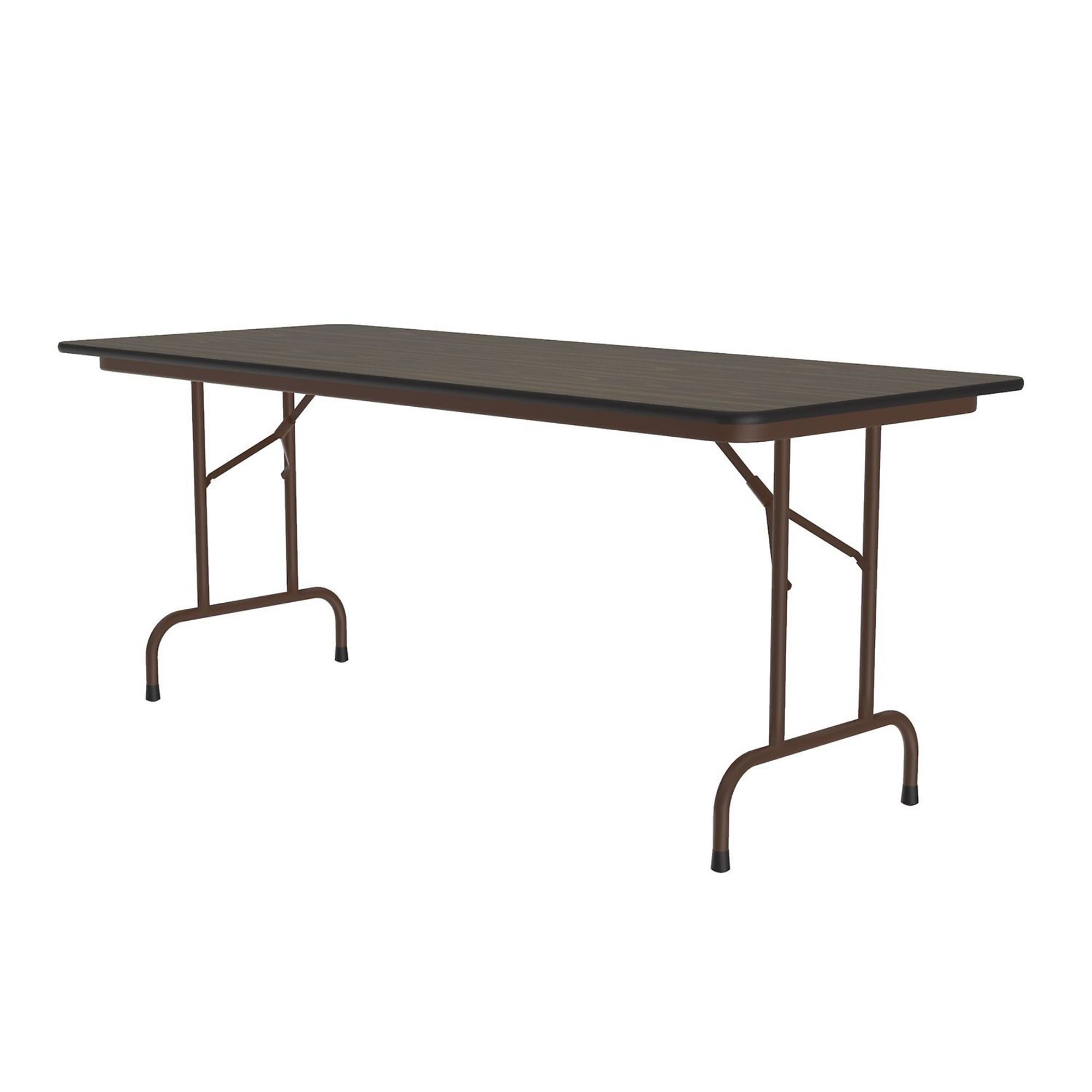 Correll, Commercial TFL Folding Table, Walnut, 30x60, Height 29 in ...