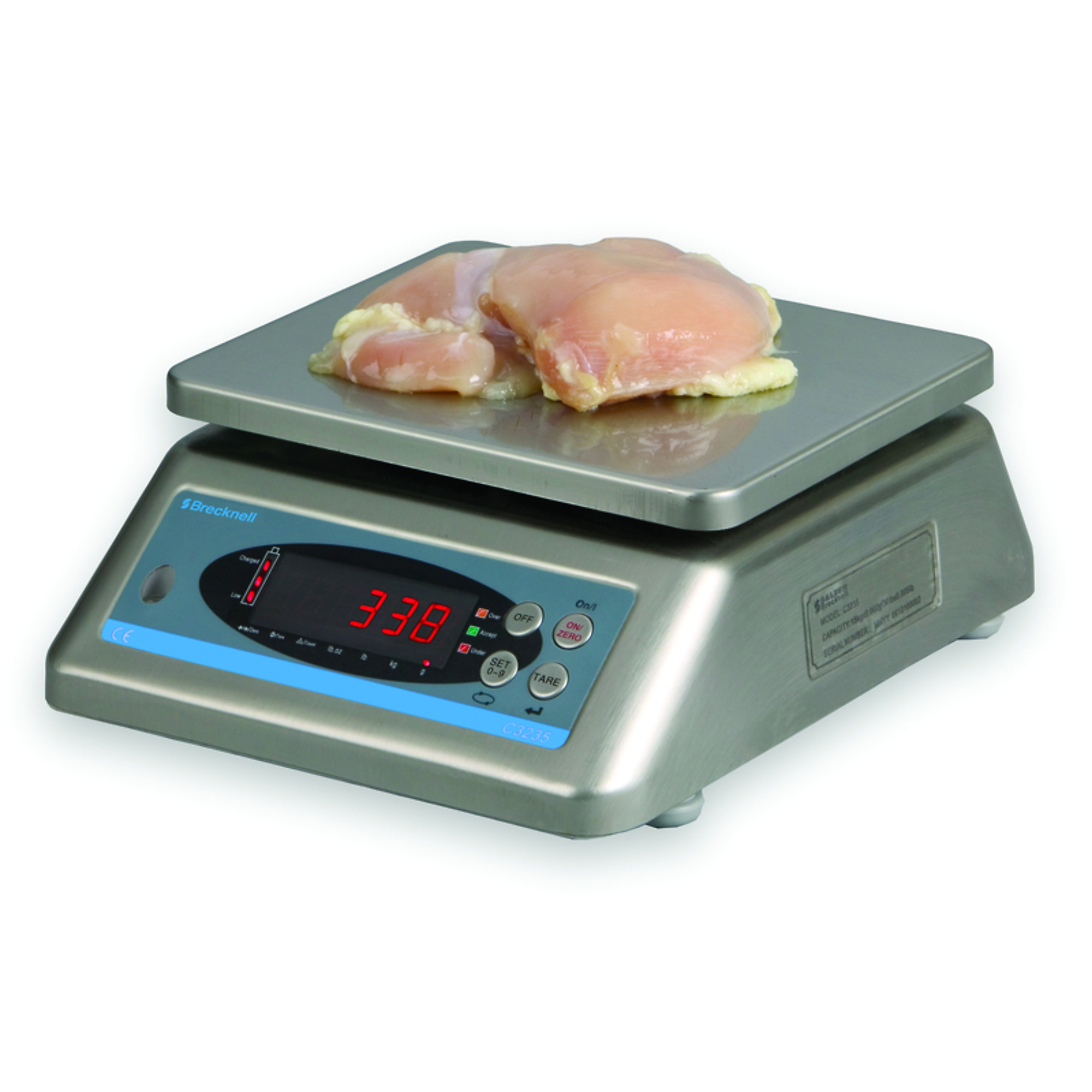 Brecknell, Waterproof Check Weigher Scale, Capacity 30 lb, Platform ...