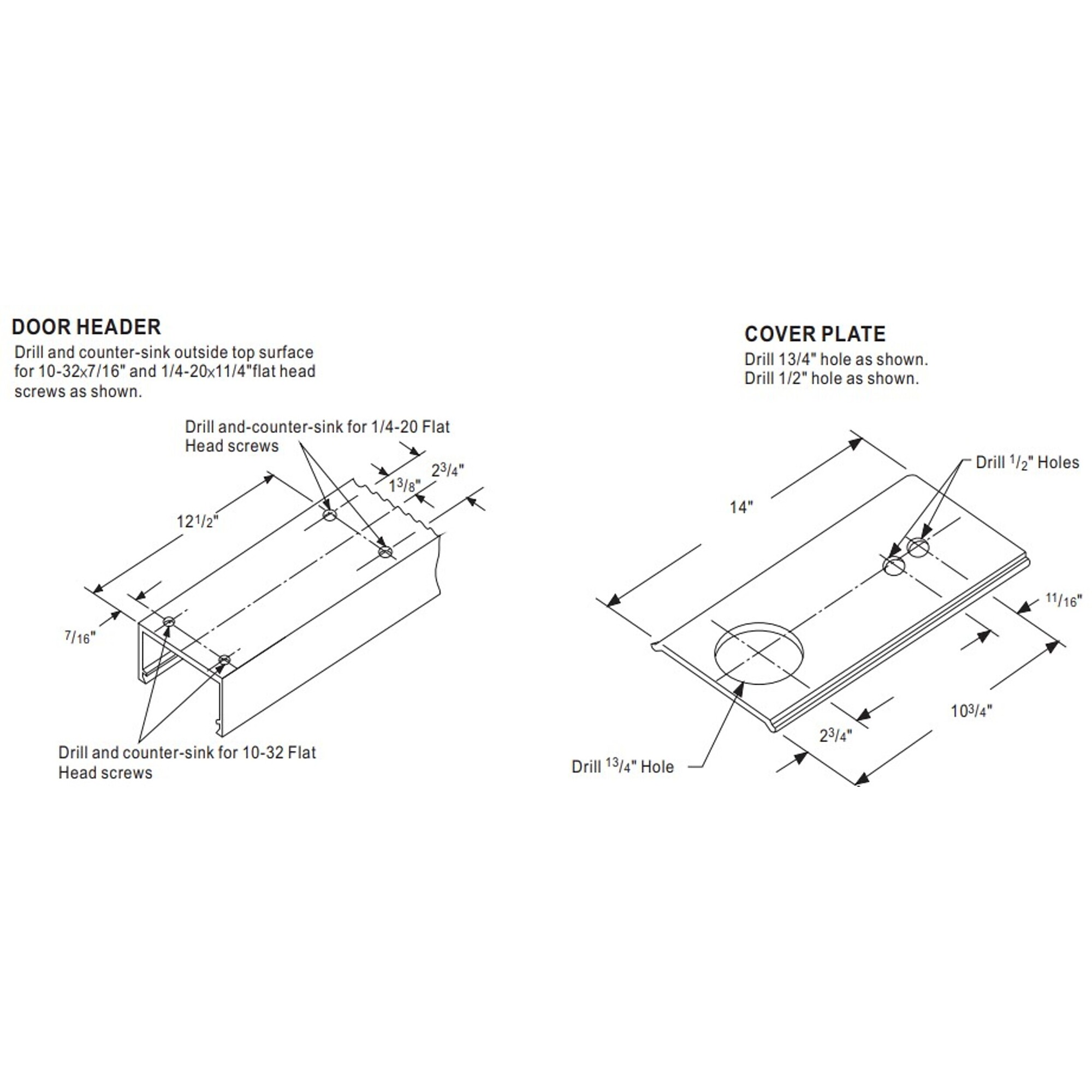 Global Door Controls, Grade 1 Overhead Concealed Heavy-Duty Door Closer ...