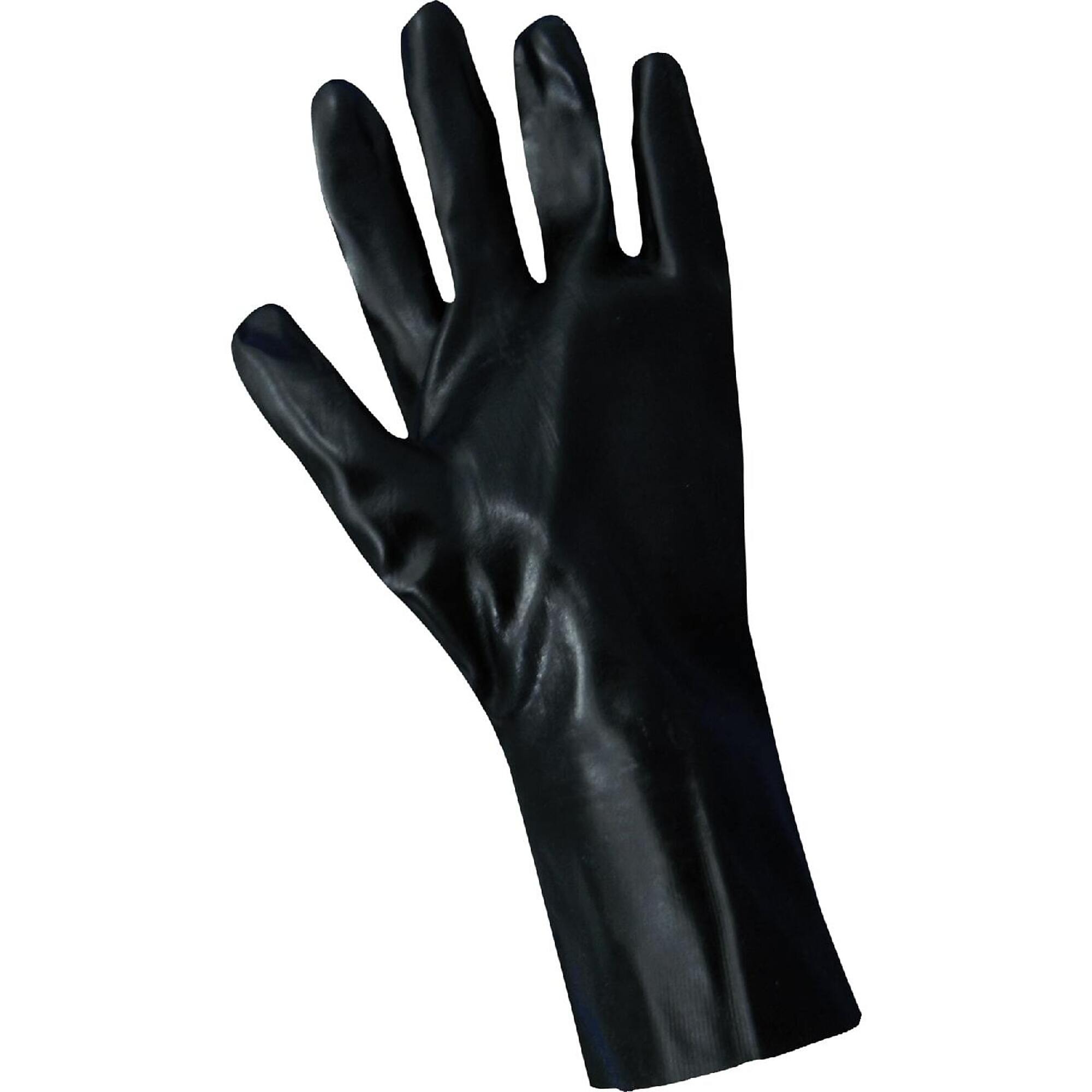 Global Glove, 12in. (12) Smooth PVC Gloves, Size One Size, Color Black ...