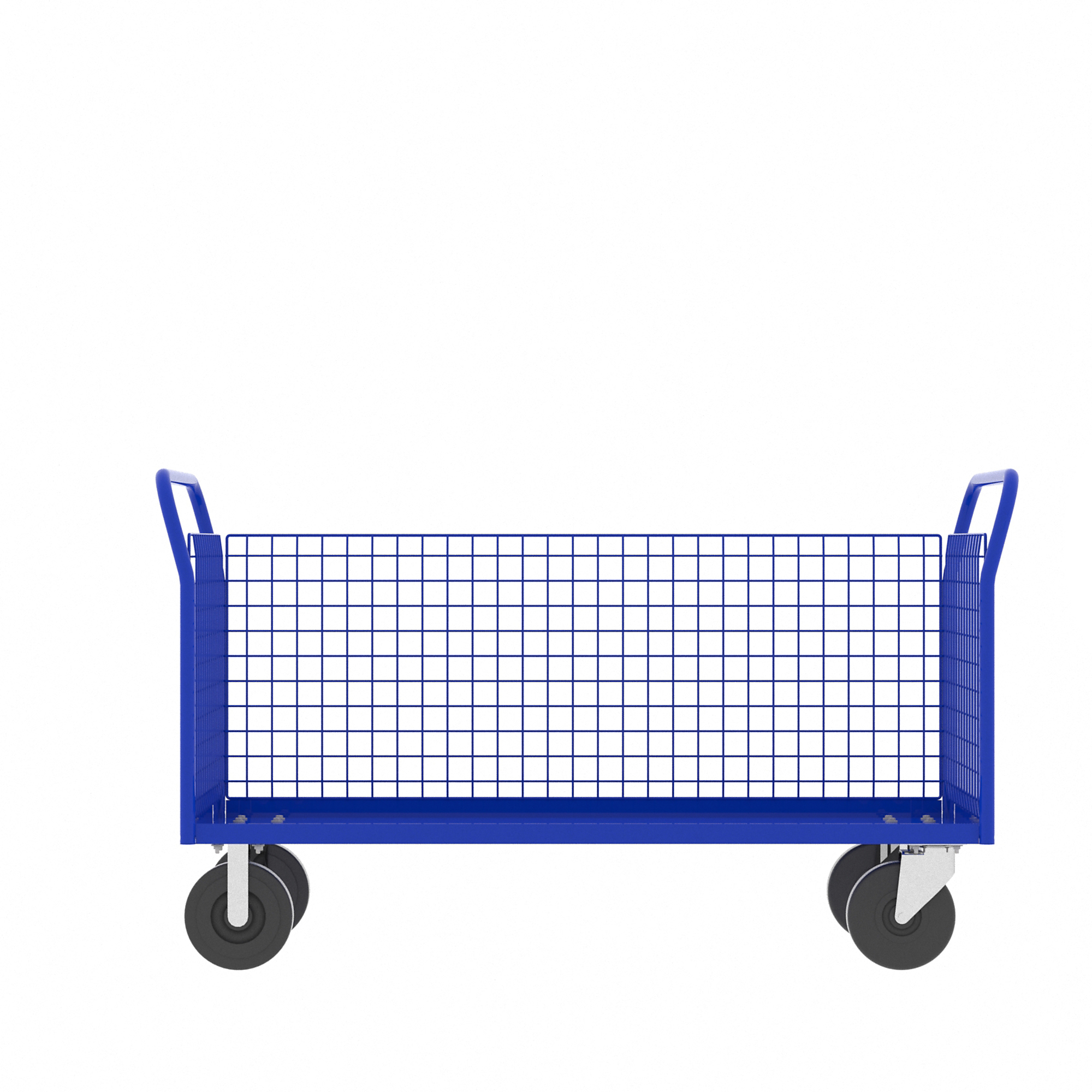 Valley Craft, 3-Sided Platform Cage Cart, Total Capacity 2000 lb ...