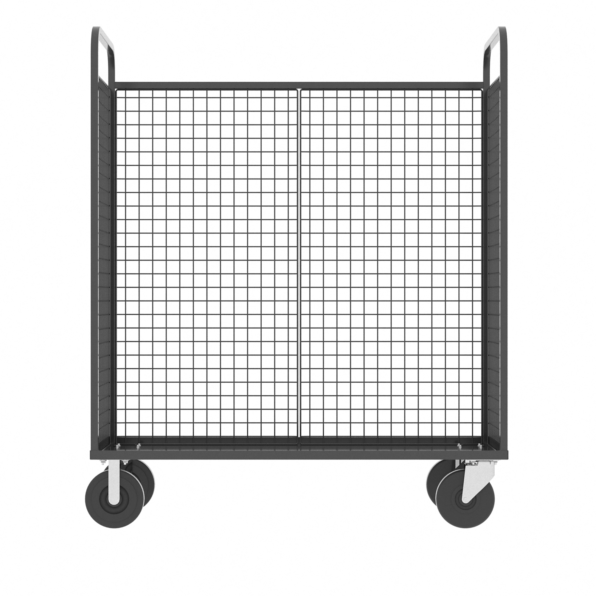 Valley Craft, 3-Sided Stock Picking Cage Cart, Total Capacity 1600 lb ...