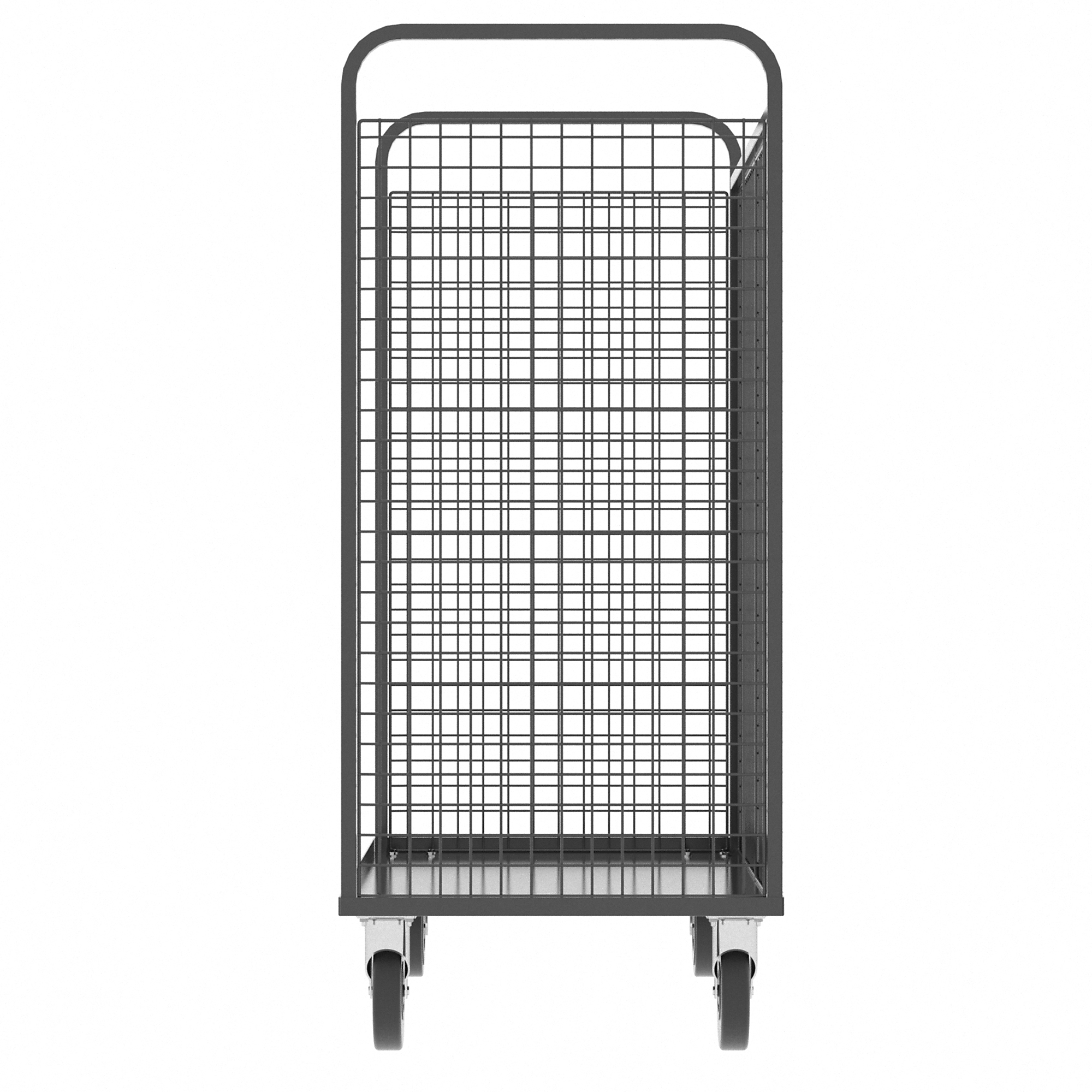Valley Craft, 3-Sided Stock Picking Cage Cart, Total Capacity 1600 lb ...