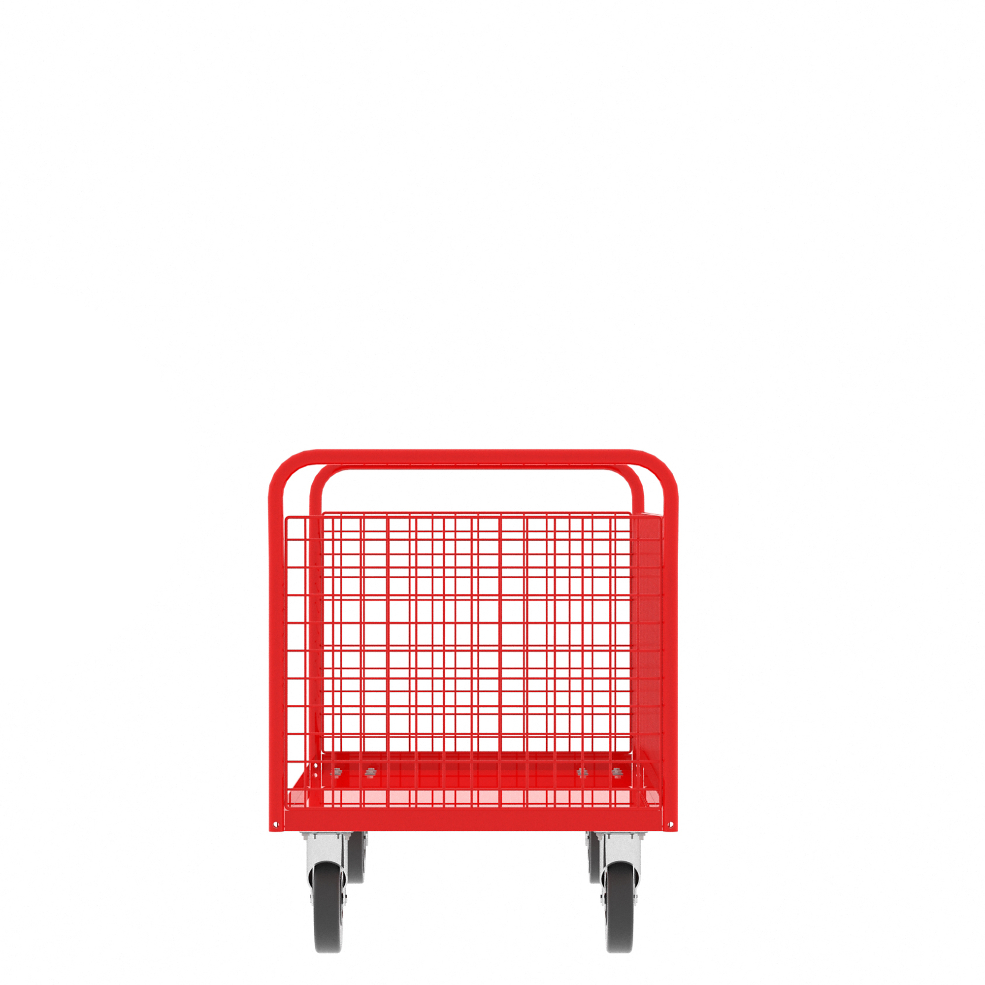 Valley Craft, 3-Sided Platform Cage Cart, Total Capacity 2000 lb ...