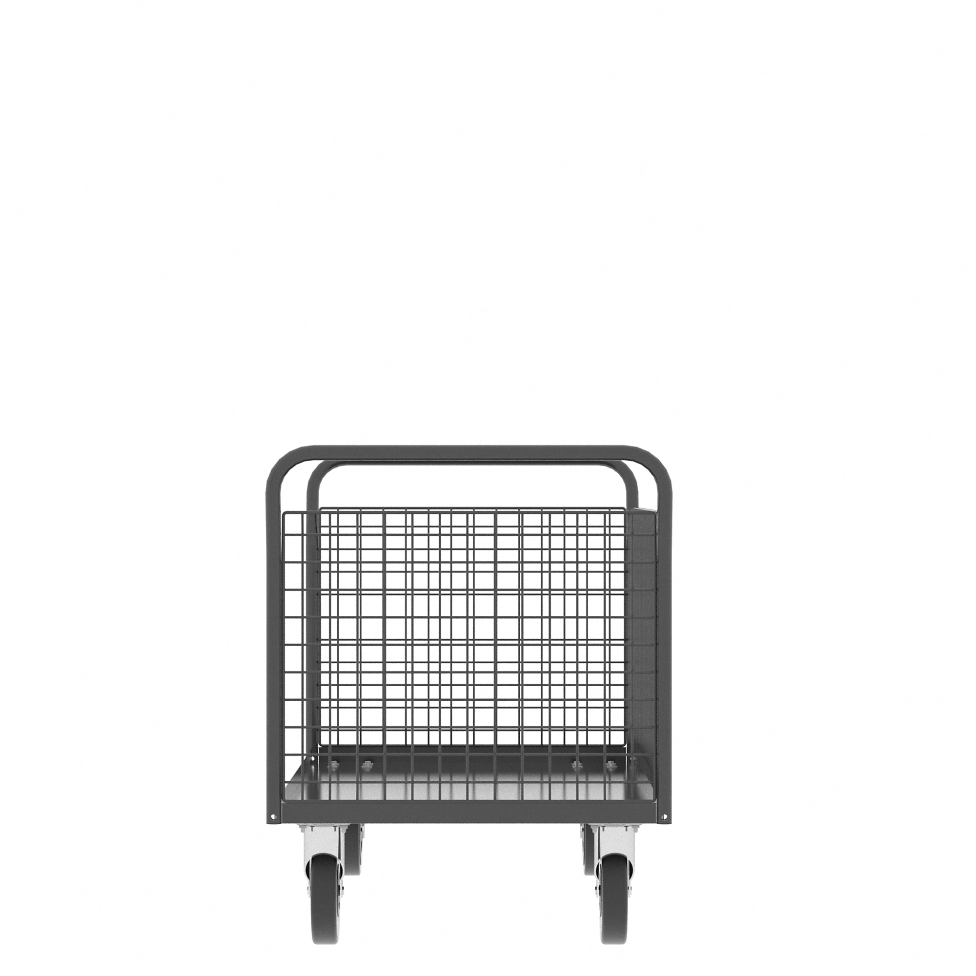 Valley Craft, 3-Sided Platform Cage Cart, Total Capacity 2000 lb ...