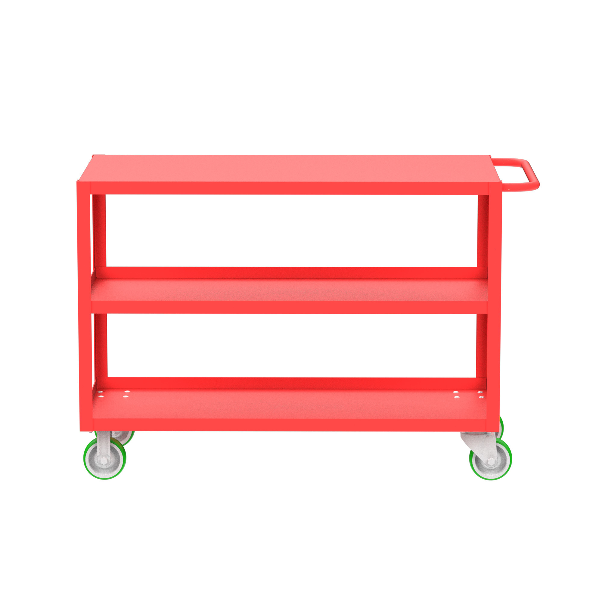 Valley Craft, 3-Shelf Utility Cart, Flat Top, Total Capacity 2000 lb ...