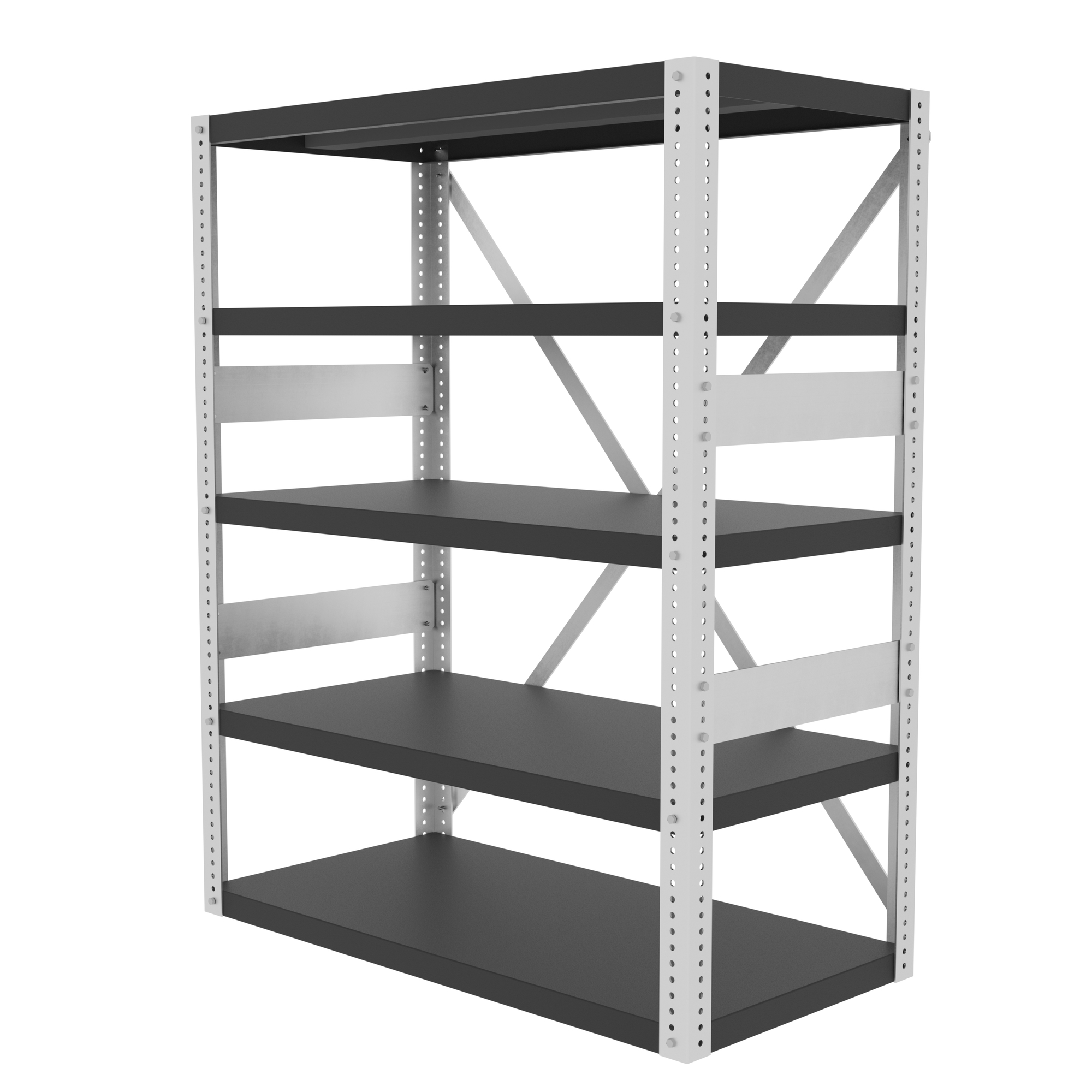 Valley Craft, Heavy Duty Shelving, Height 60 in, Width 48 in, Depth 24 ...