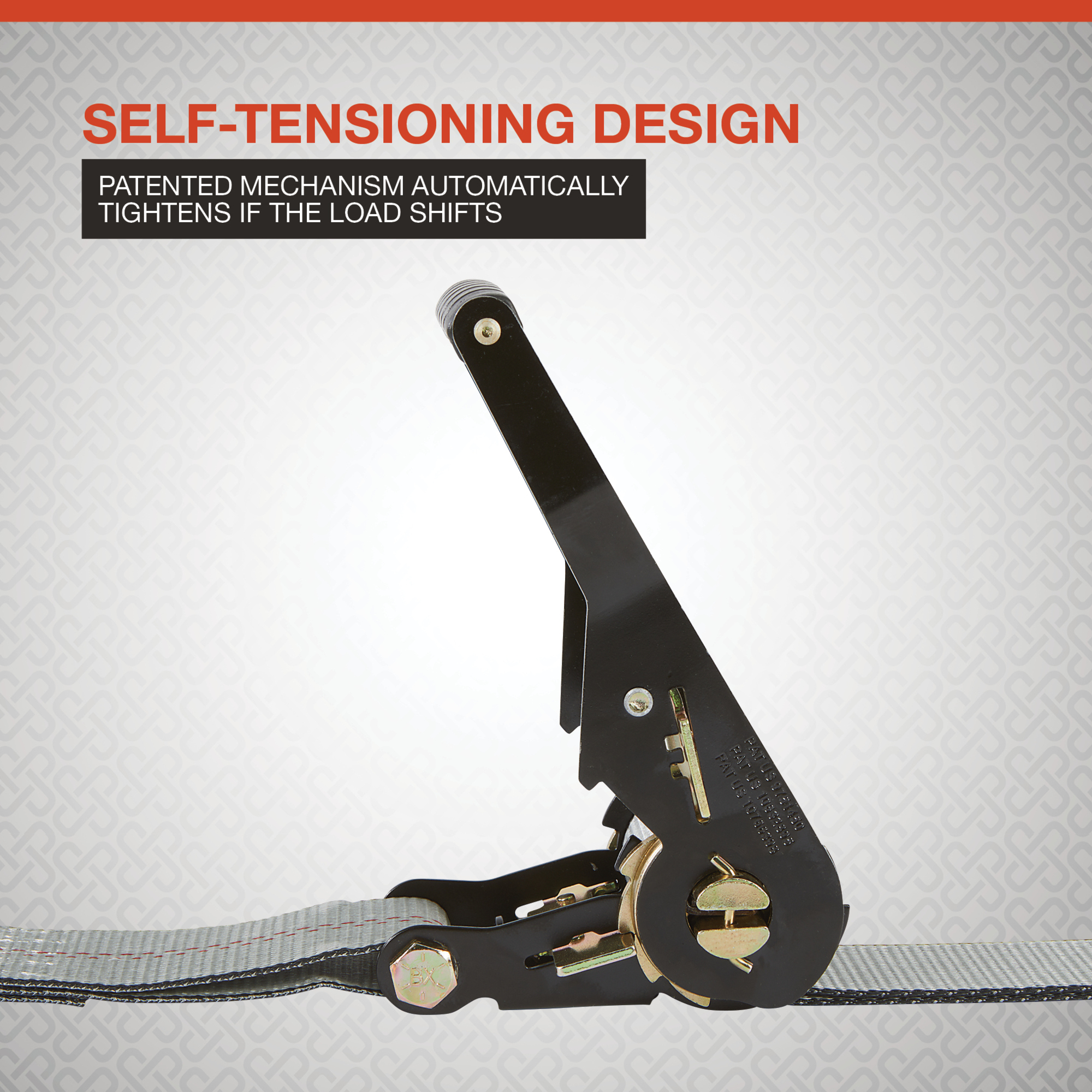 Ultra-Tow XTP 2in. x 27ft. Automatic Self-Tensioning Ratchet Strap with ...