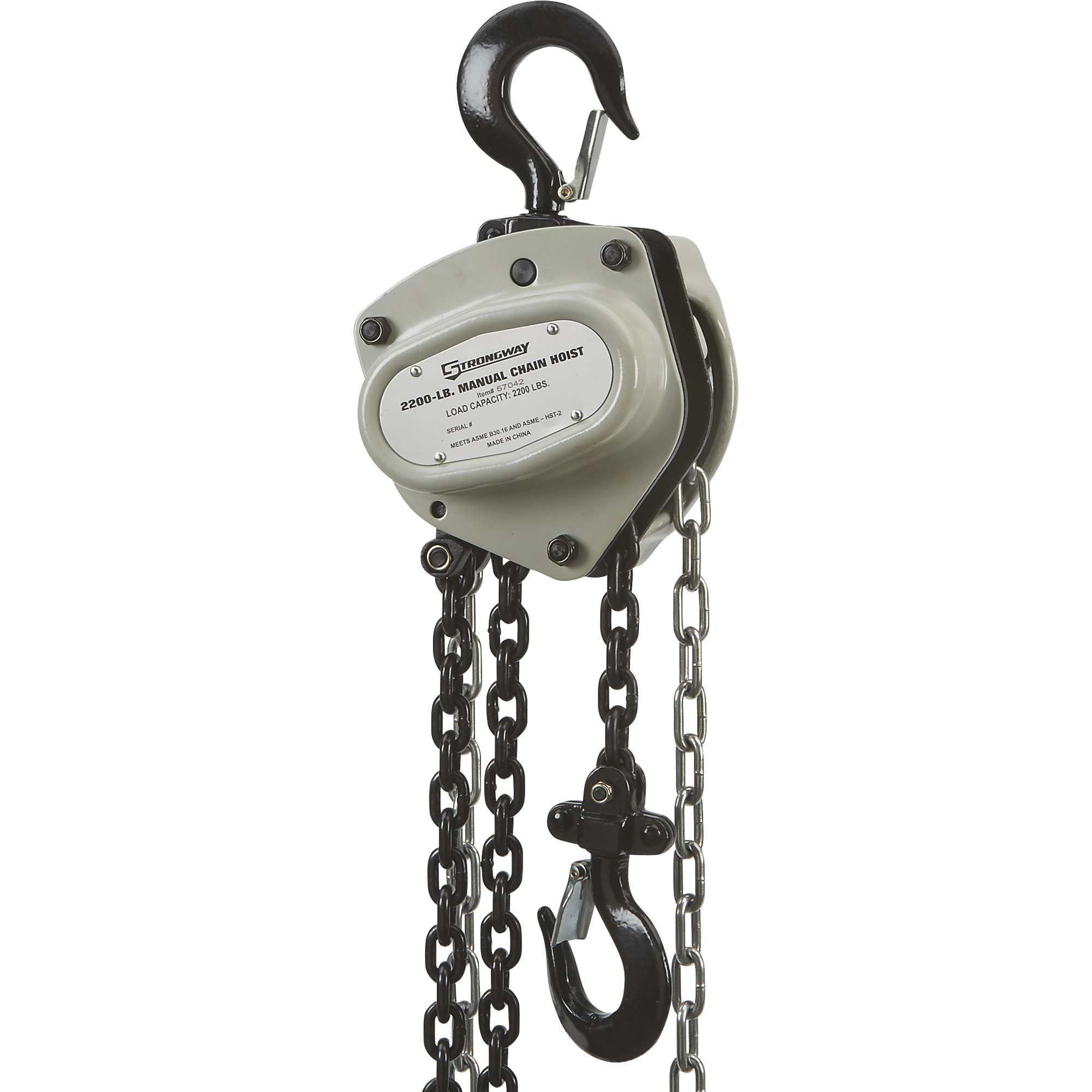 Strongway Manual Chain Hoist, 2200-Lb. Capacity, 20ft. Lift | Northern Tool