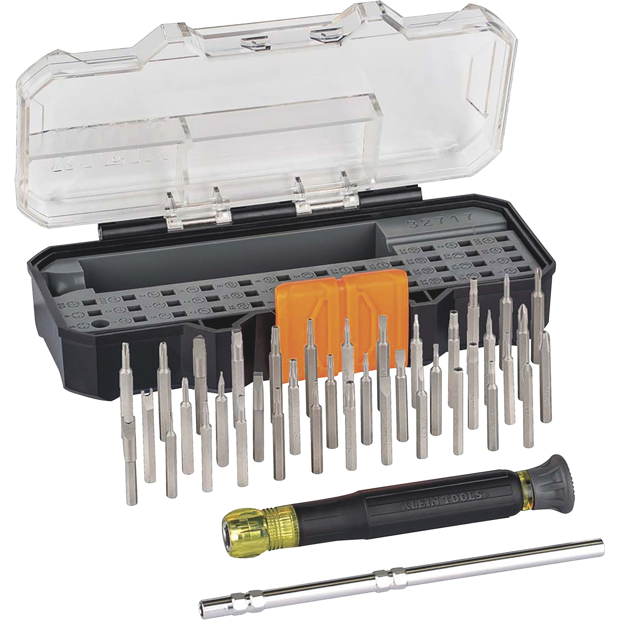 Klein Tools, All-in-1 Precision Screwdriver Set with Case, Model# 32717 ...