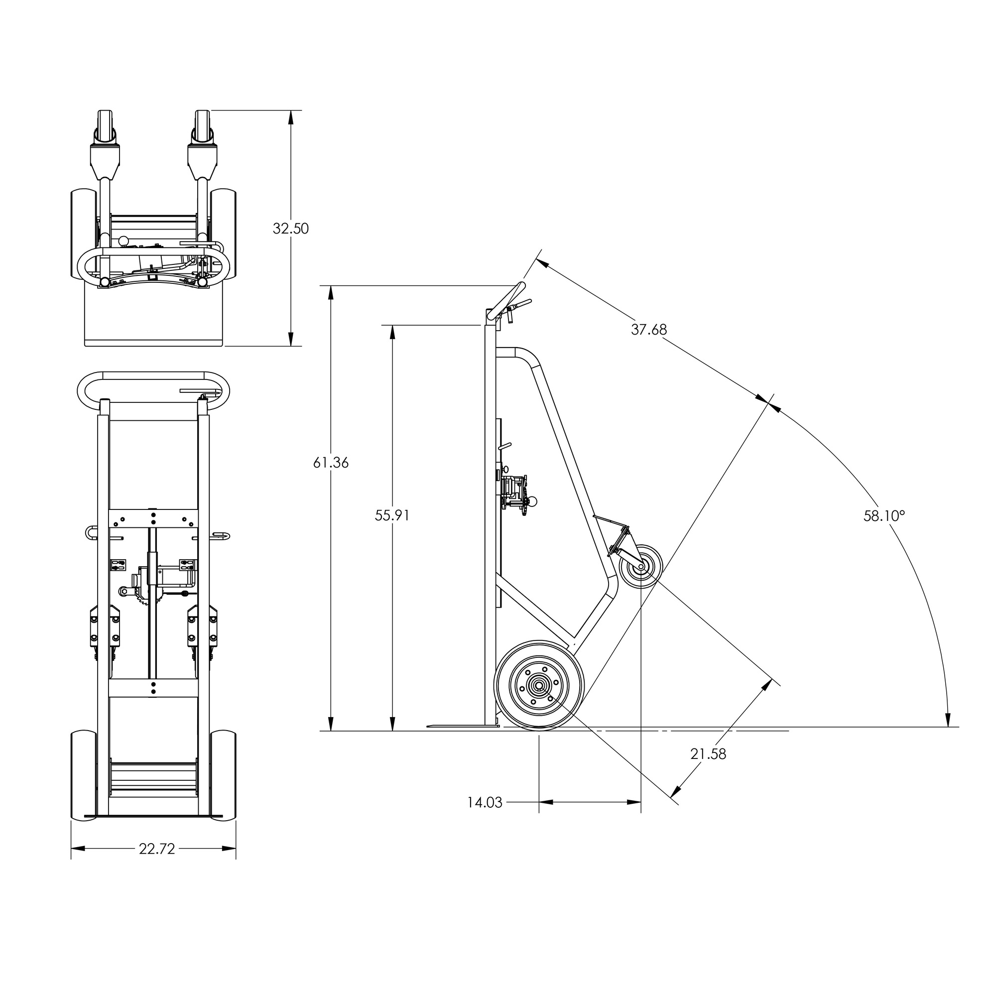 Valley Craft, Deluxe Commercial Hand Truck, Spring Loaded Frame, Load ...