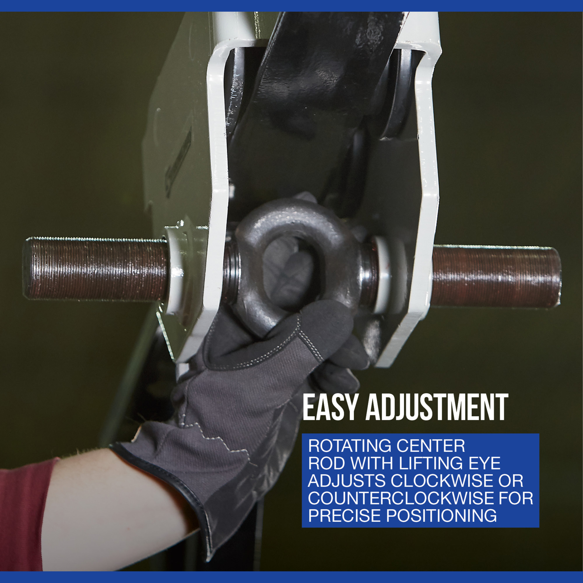 Strongway Push Trolley — 4400-Lb. Capacity, Fits 2 5/8in.–8 5/8in.W I ...