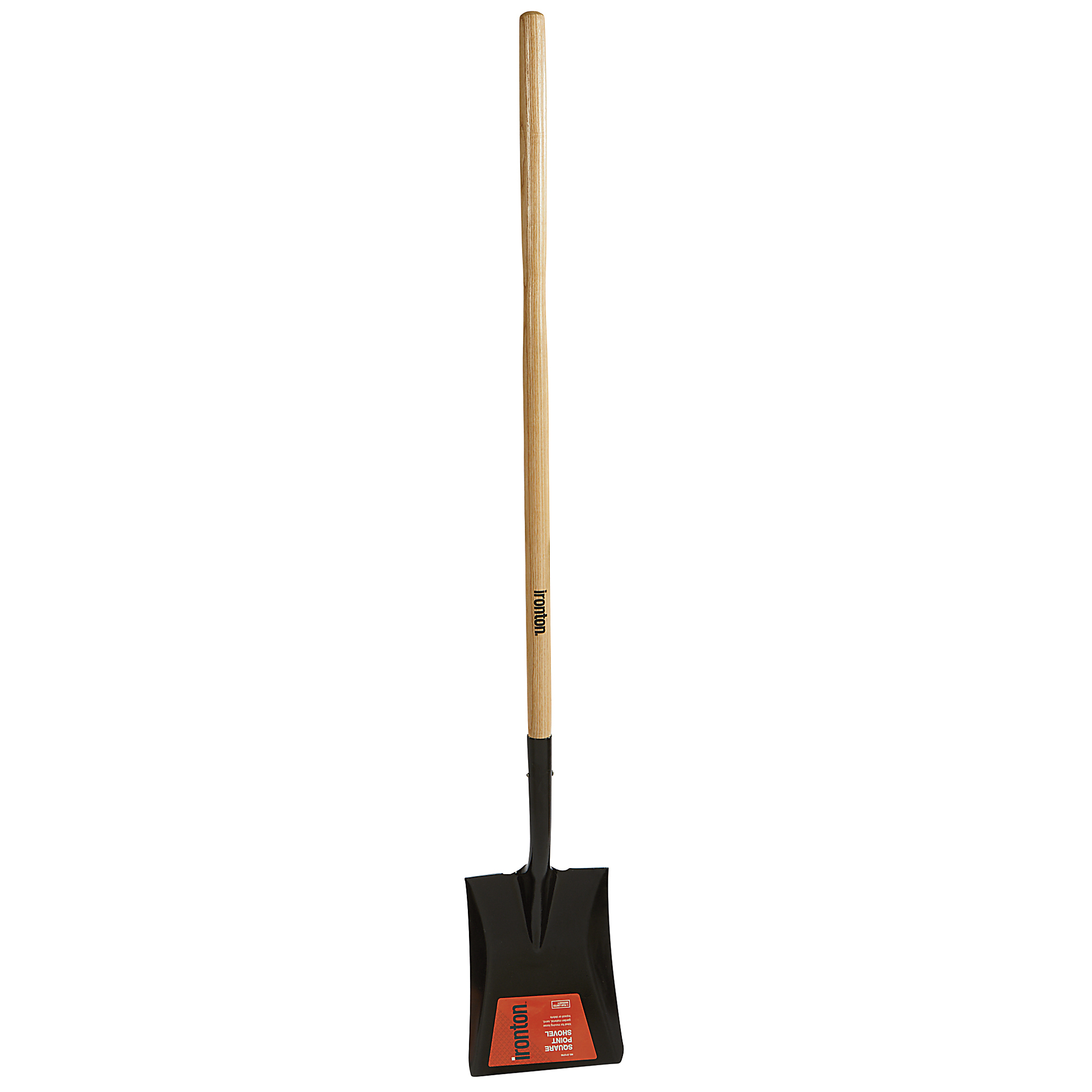 Ironton Long Handled Square Shovel 48in. w/Wood Handle | Northern Tool