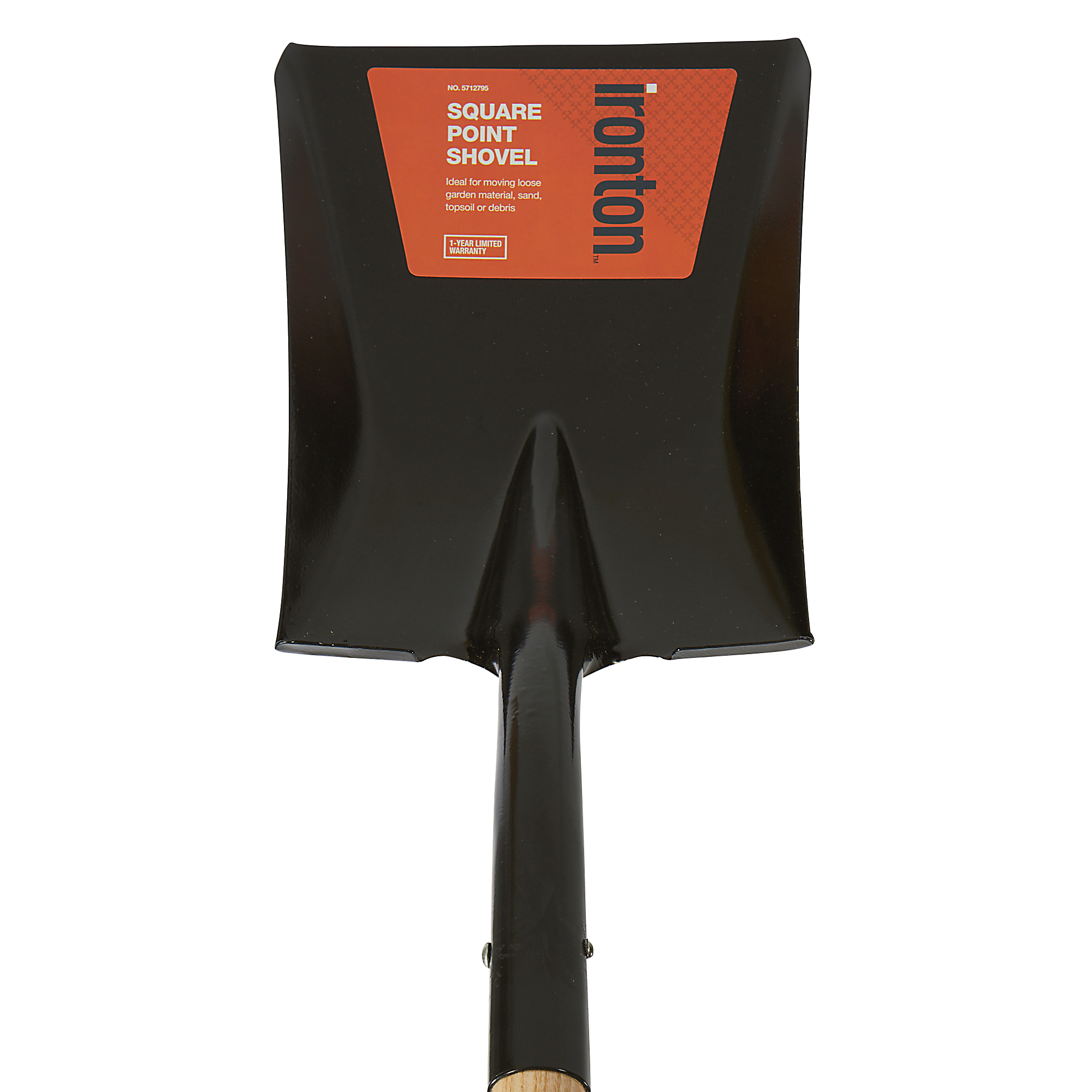 Ironton Long Handled Square Shovel 48in. w/Wood Handle | Northern Tool