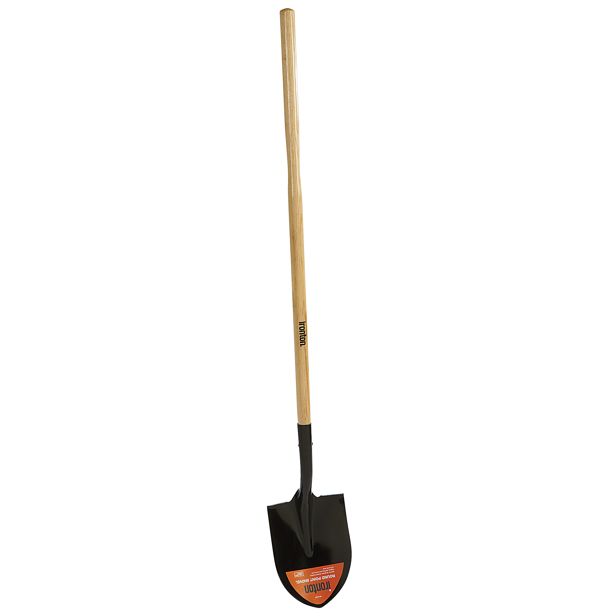 Ironton Long Handled Round Shovel 48 in. w/Wood Handle | Northern Tool